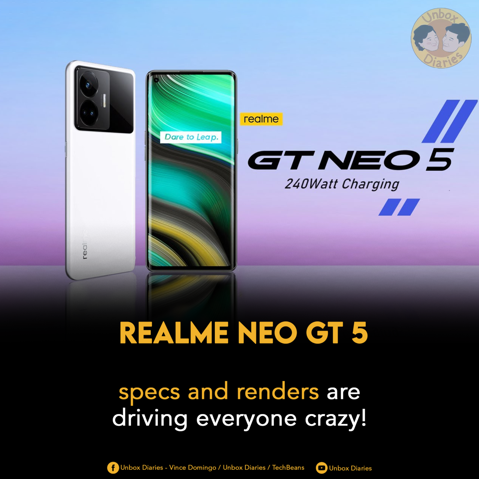 realme Neo GT 5 specs and renders are driving everyone crazy! - Unbox ...