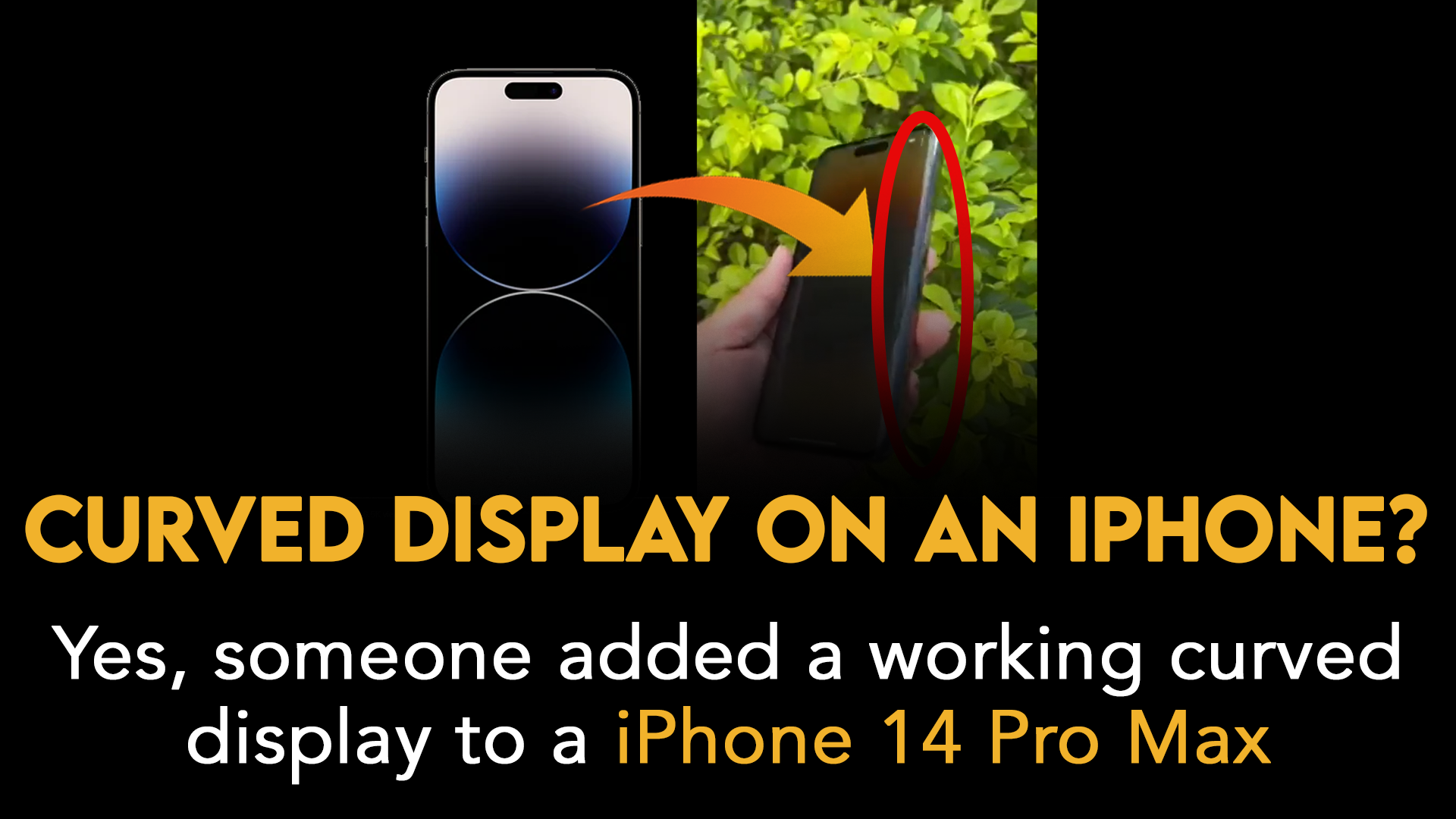 Somebody modded an iPhone 14 Pro Max to have a waterfall display - Unbox Diaries