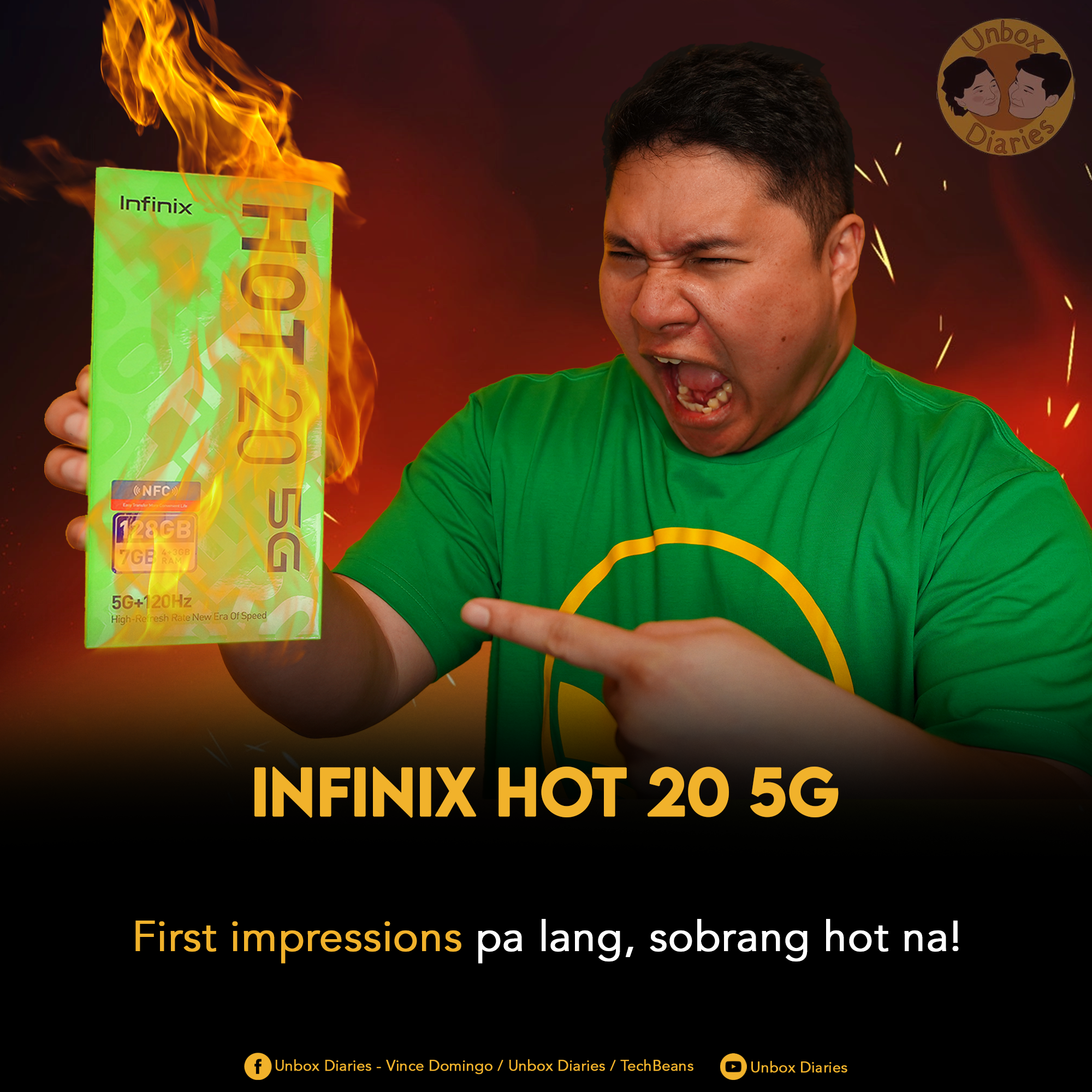 Infinix Hot 20 5G - Unboxing and first impressions - Unbox Diaries