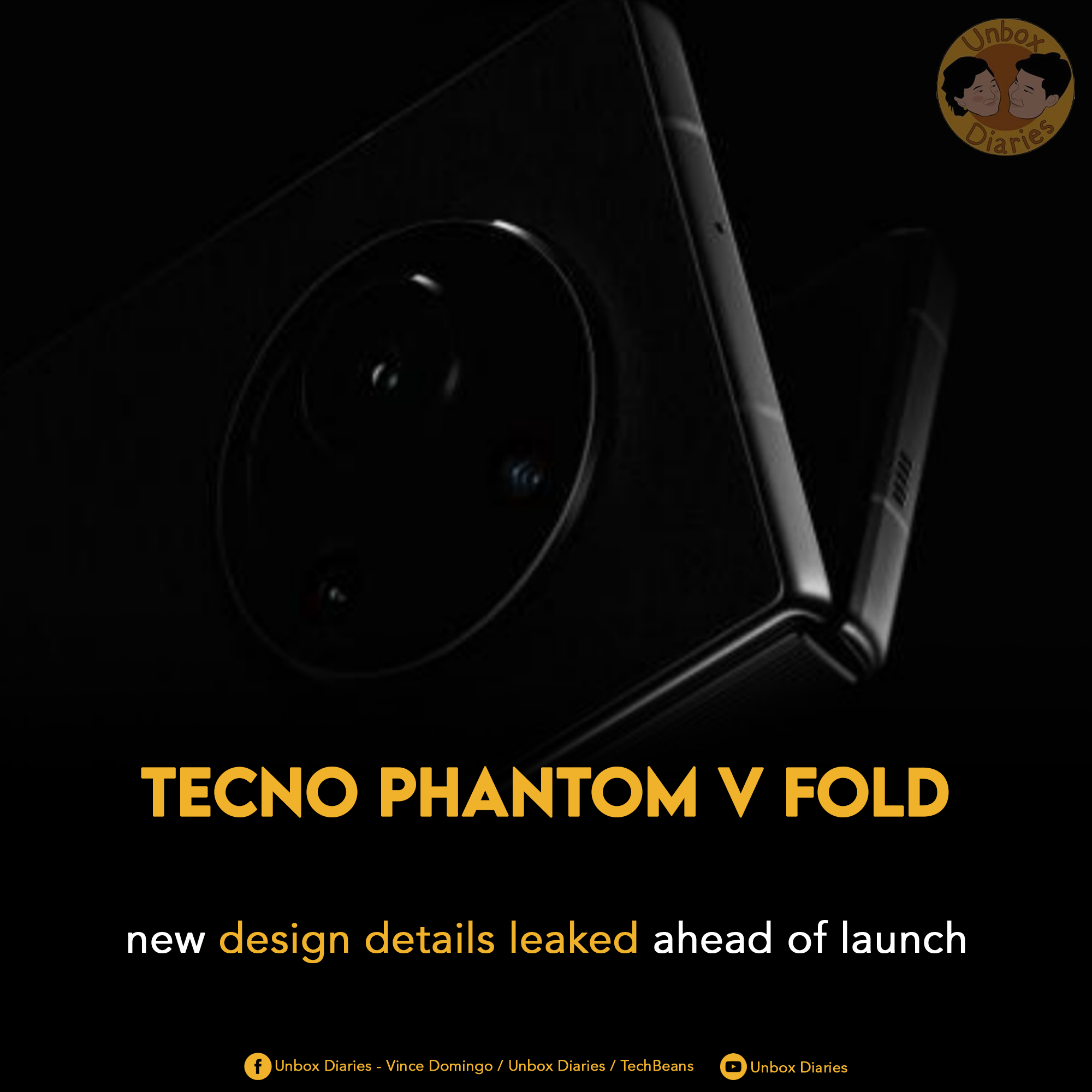 Tecno Phantom V New design details revealed before launch