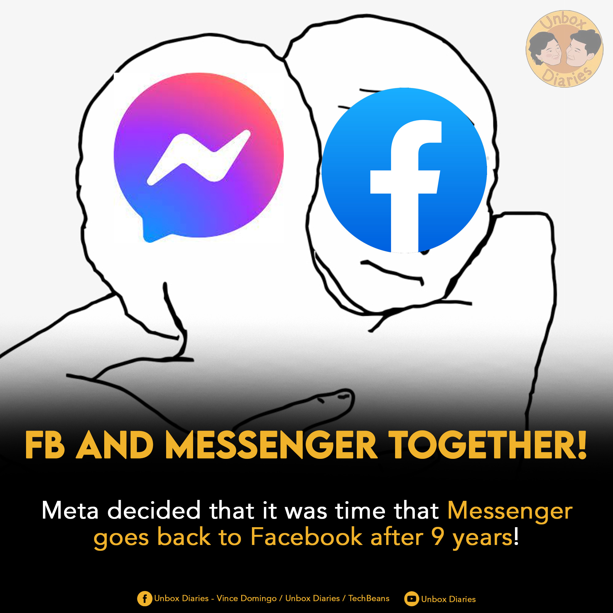 Messenger and FB reunited after 9 years