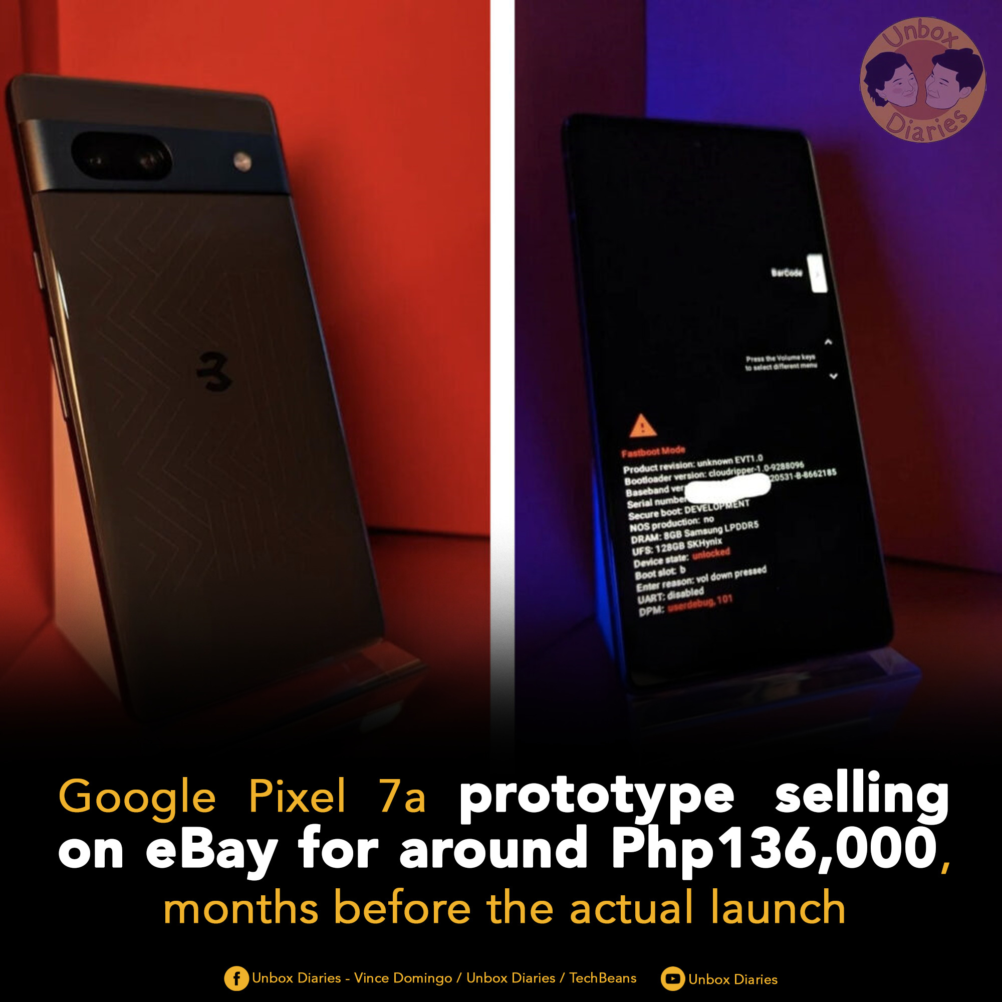 Google Pixel 7a prototype found on eBay months before launch