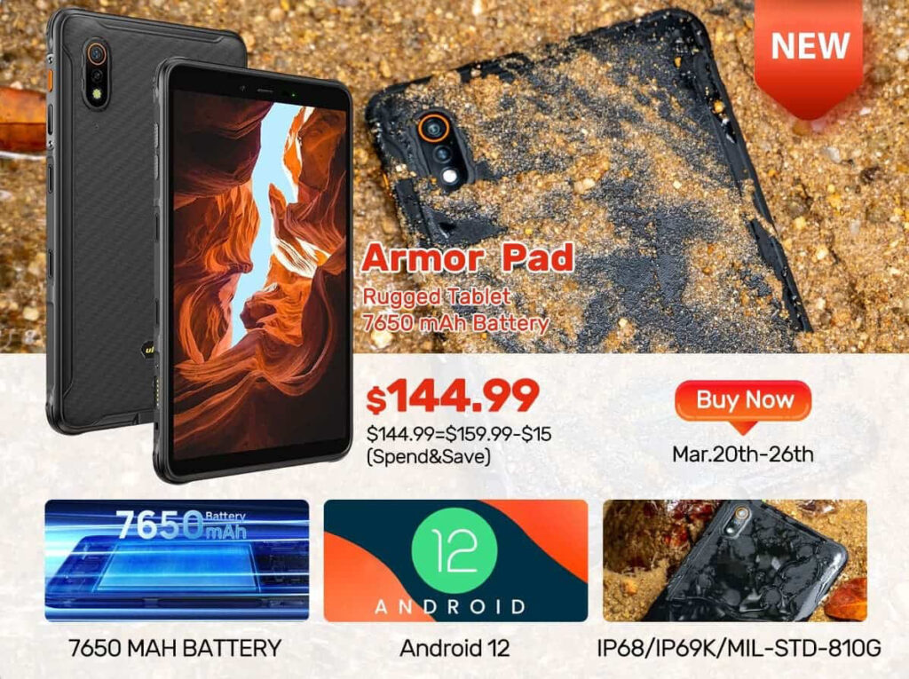 Ulefone Armor Pad rugged tablet officially released