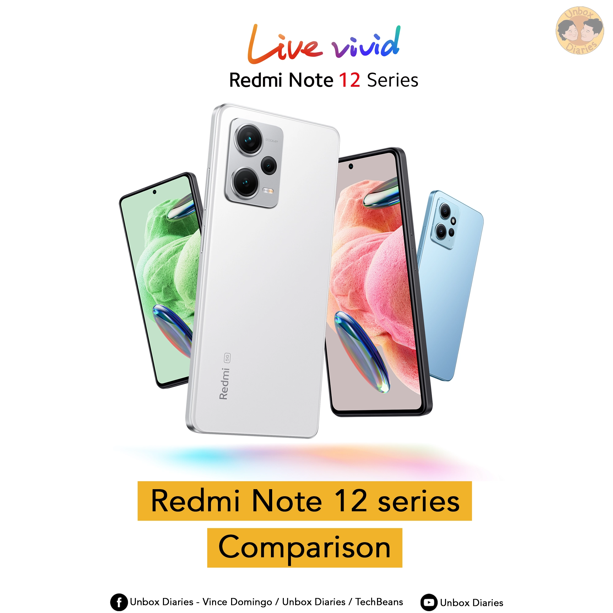Redmi Note 12 Series comparison - Unbox Diaries