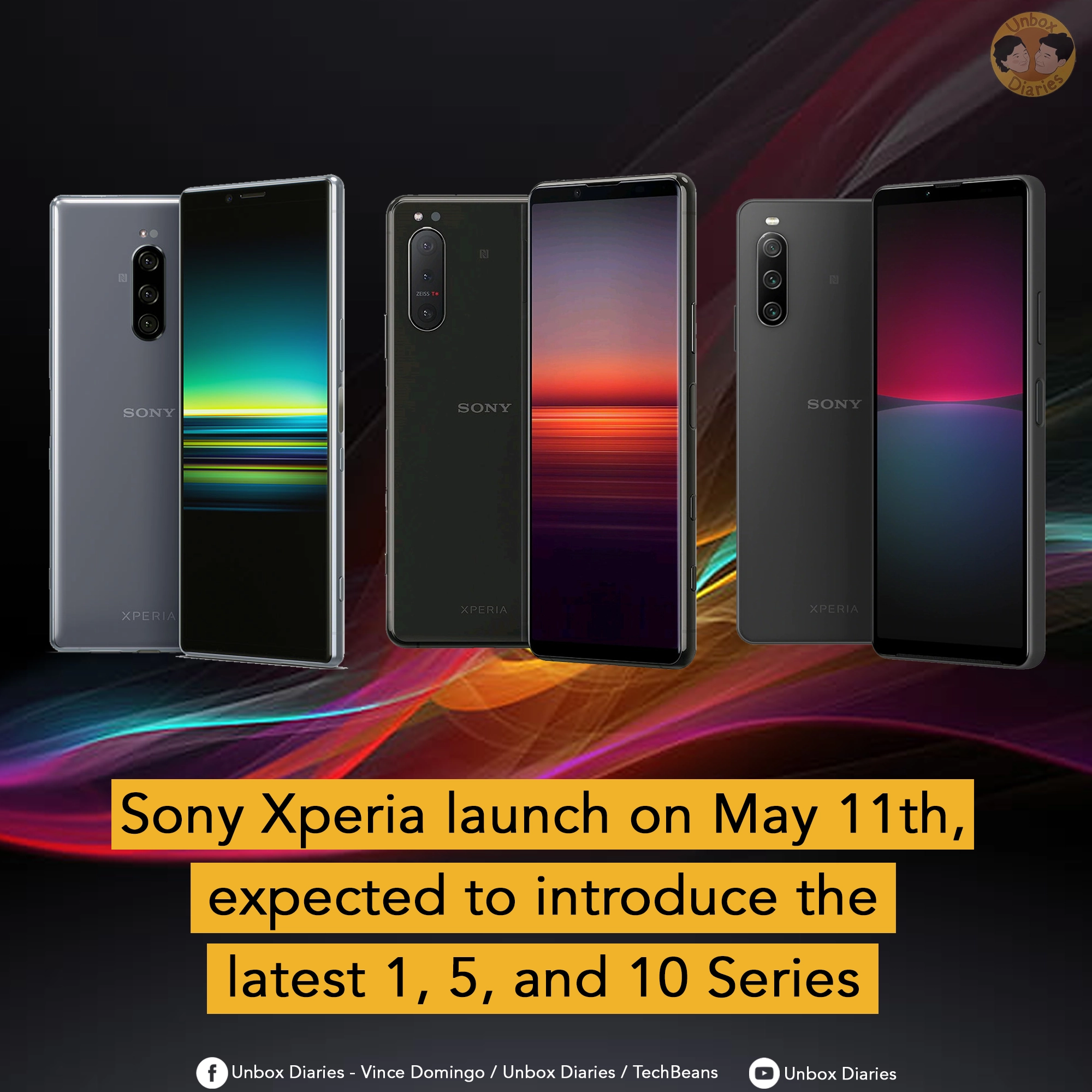 Sony Xperia launch on May 11th, expected to introduce the latest 1, 5 ...
