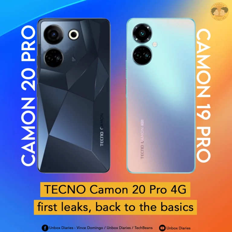 TECNO Camon 20 Pro 4G first renders leaked - Unbox Diaries