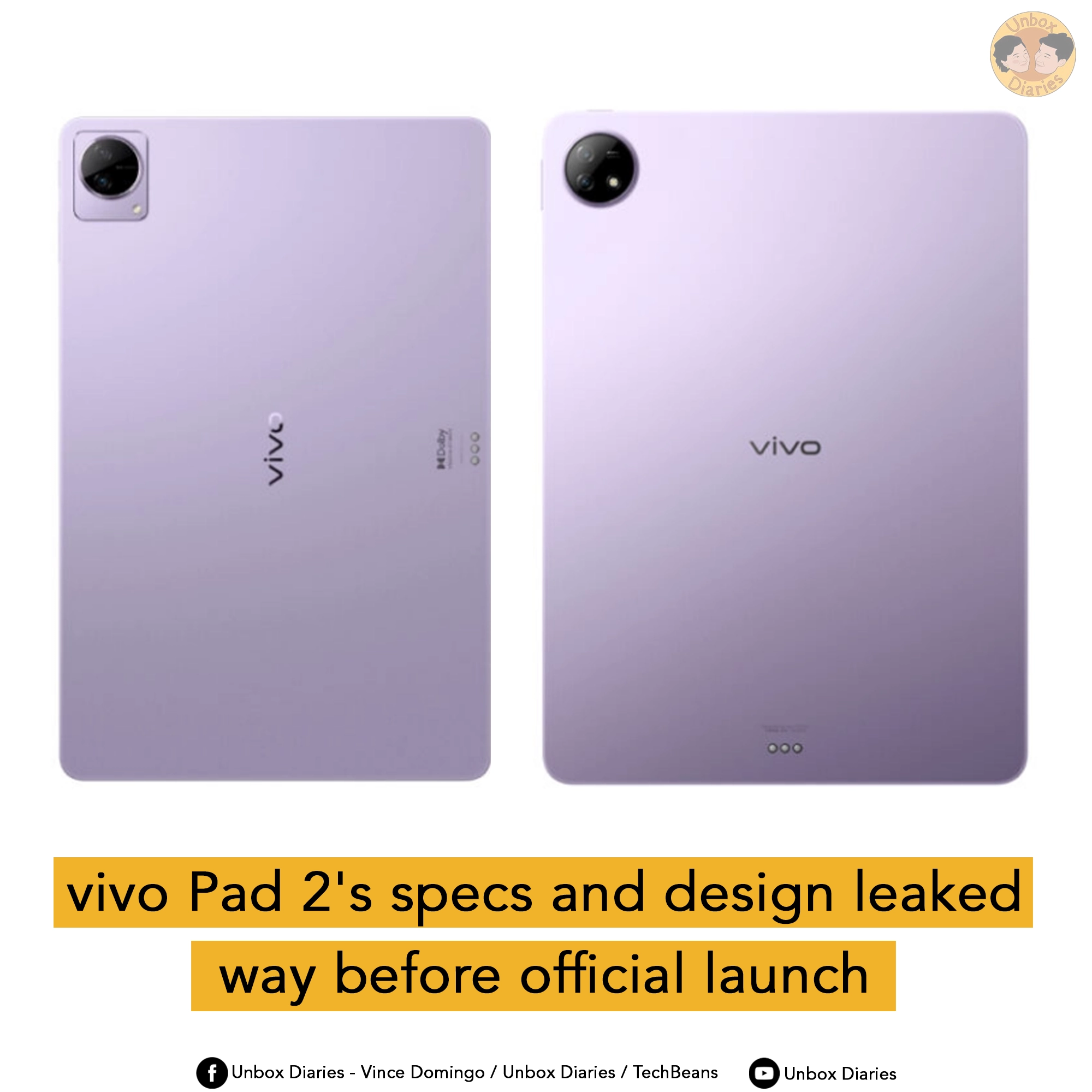 vivo Pad 2 specs and design leaked way before official launch