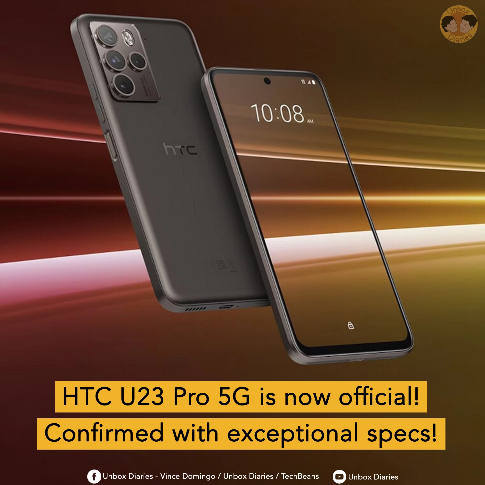 HTC U23 Pro 5G now official! Confirmed with exceptional specs!