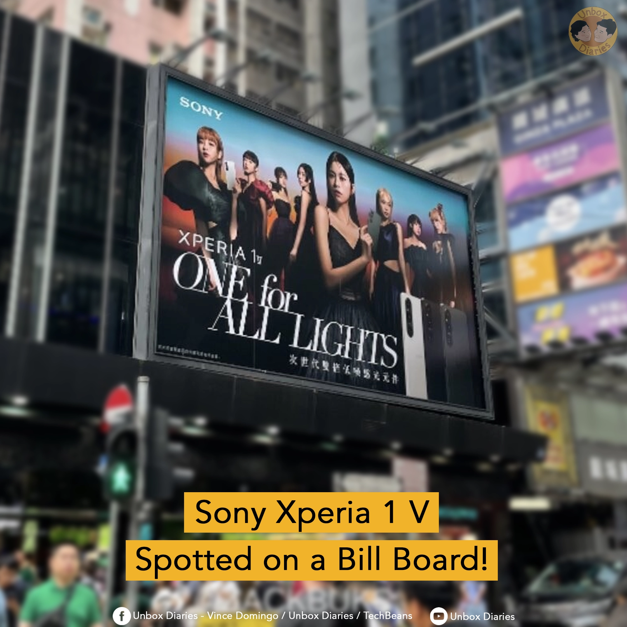 Sony Xperia 1 V Spotted on a Bill Board! - Unbox Diaries