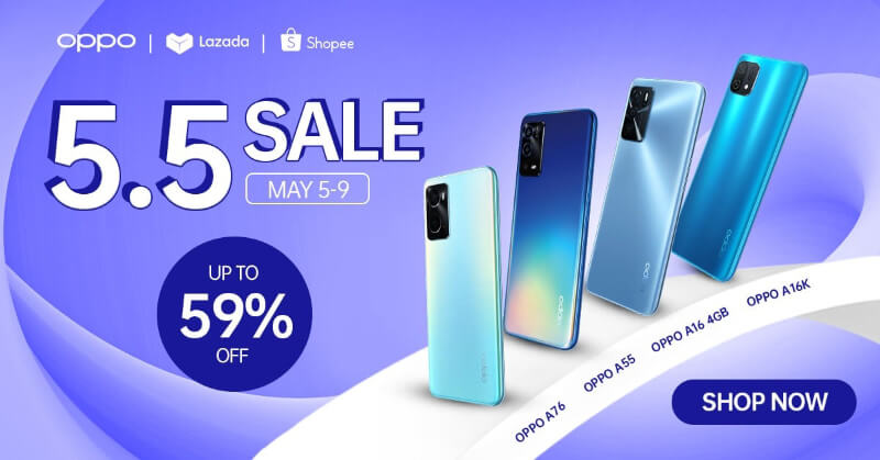 OPPO announced 5.5 sale with up to 59% discounts! - Unbox Diaries
