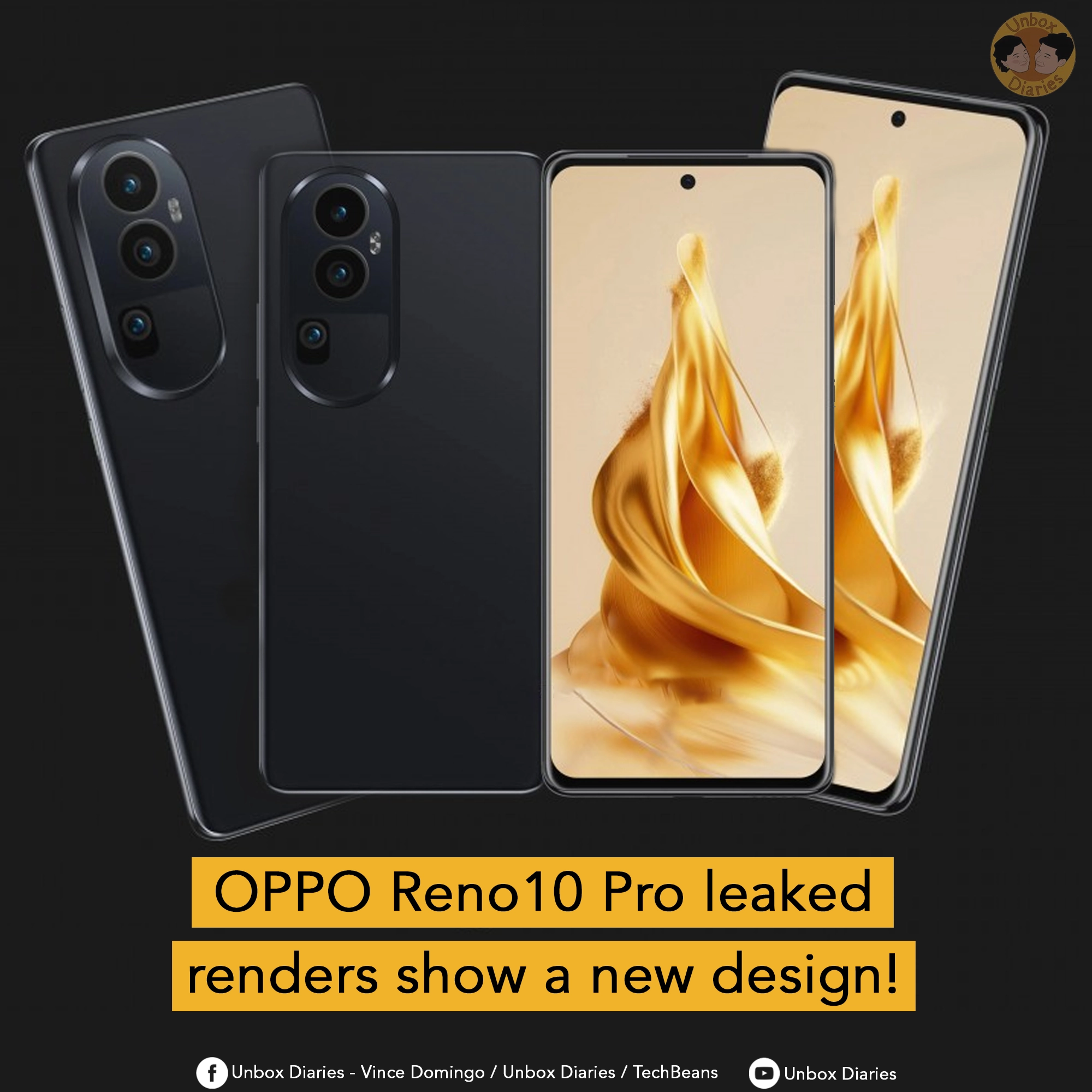 OPPO Reno10 Pro leaked renders show a new design!