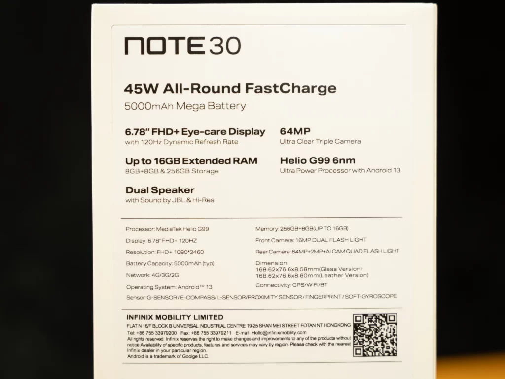 Infinix NOTE 30 4G Full Review - A sleek gaming phone for legends ...