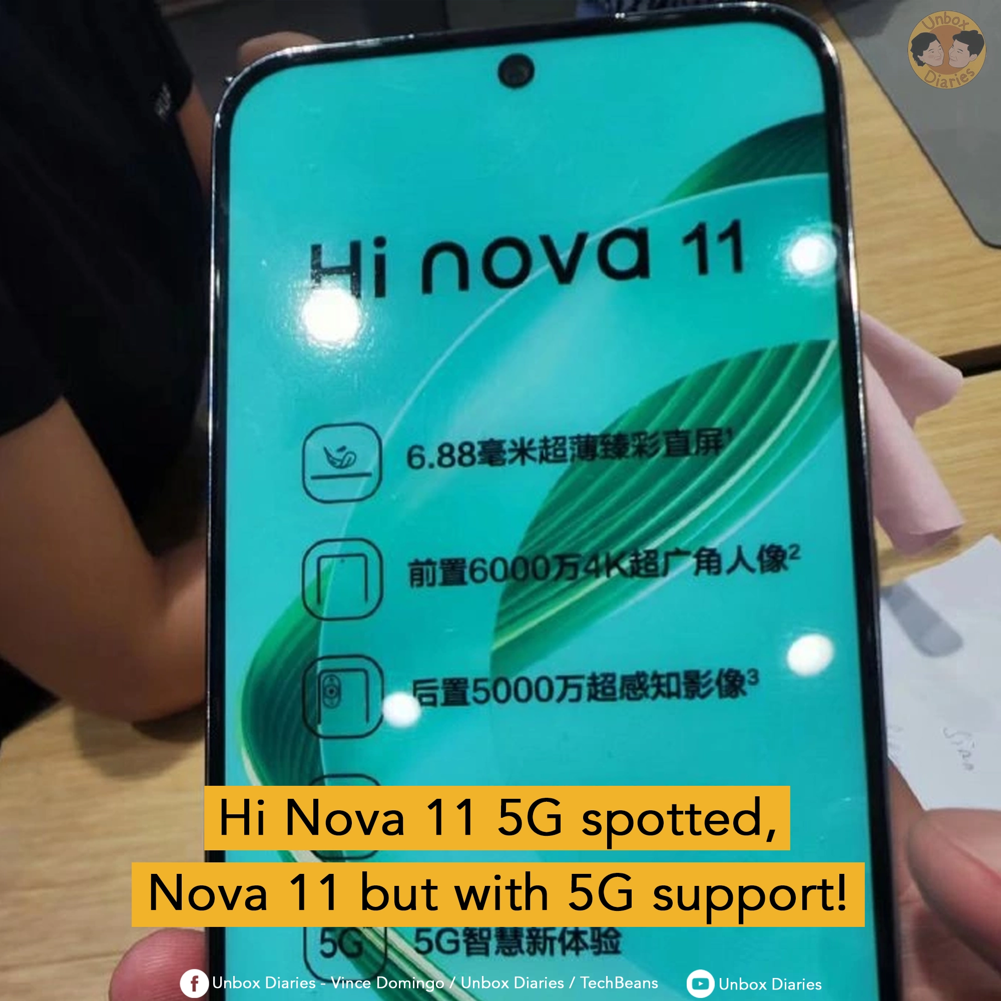 Hi Nova 11 5G spotted: a Nova 11 but with 5G support! - Unbox Diaries