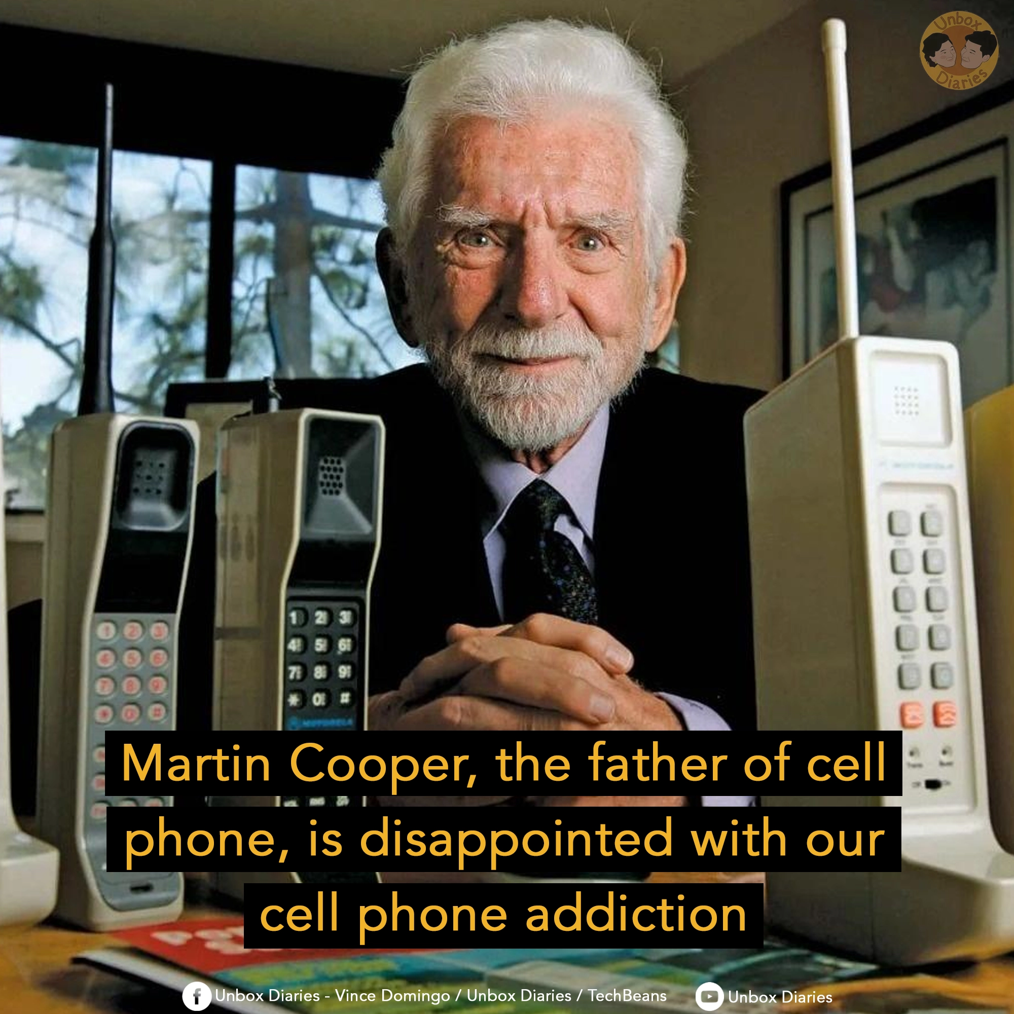 The father of cell phone is not amused by how we're glued to our screens