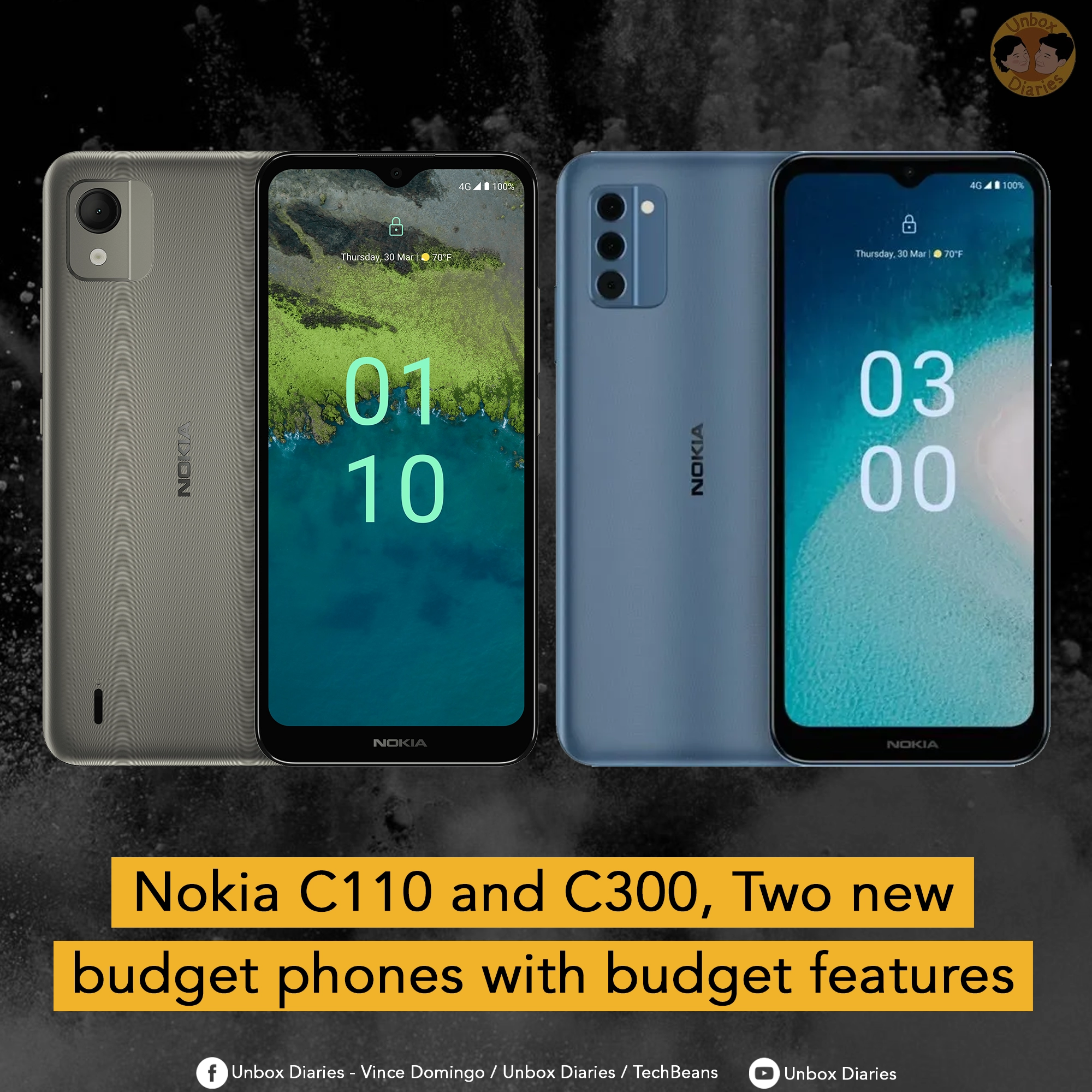 Nokia C110 and C300: Two new budget phones with budget features - Unbox ...