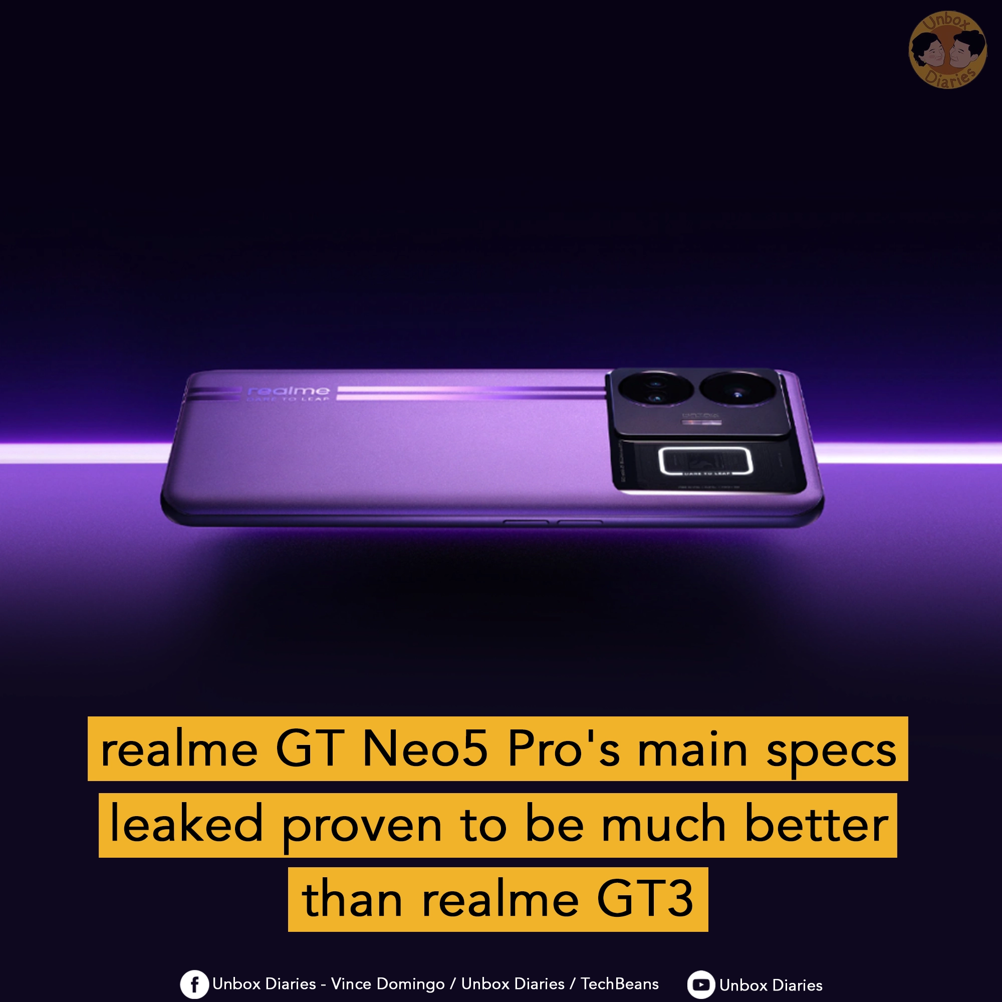 realme GT Neo5 Pro's main specs revealed - Unbox Diaries