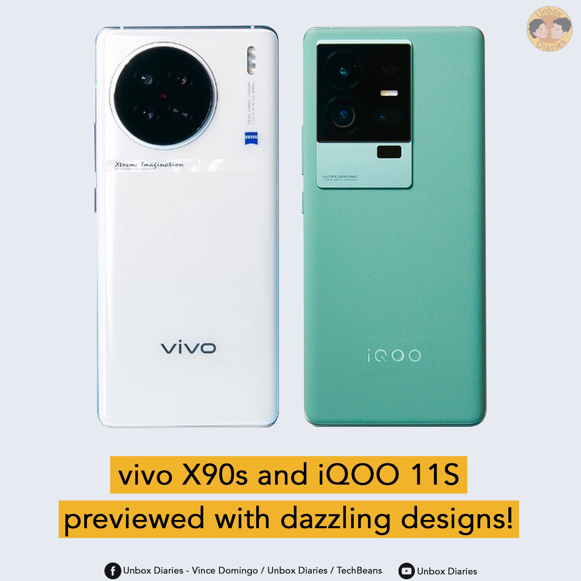 vivo X90s and iQOO 11S previewed with dazzling designs! - Unbox Diaries