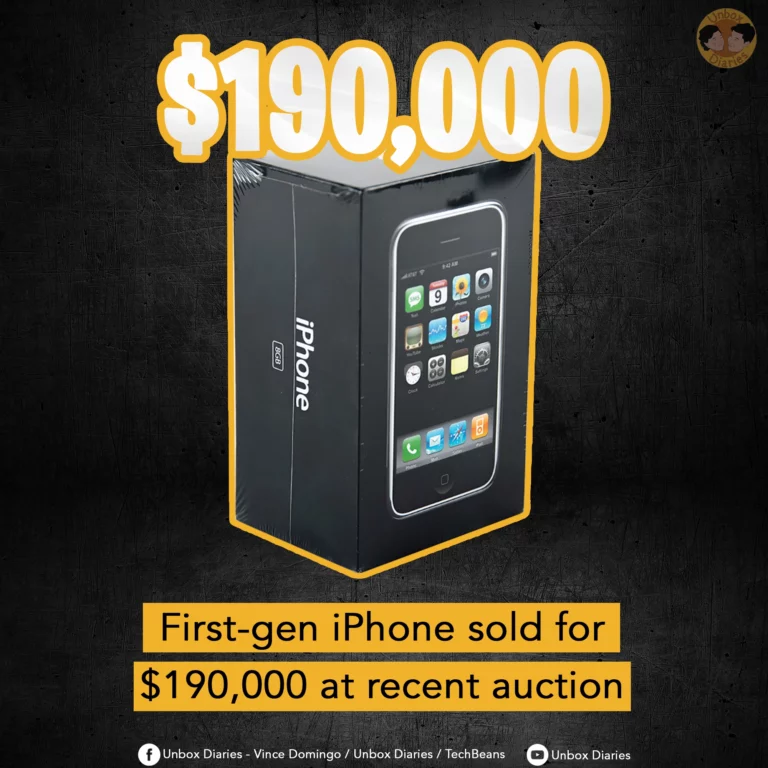 First-gen iPhone sold for $190,000 at recent auction - Unbox Diaries