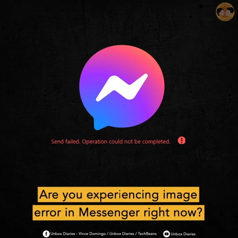 Messenger down? Users cannot send pictures and images - Unbox Diaries
