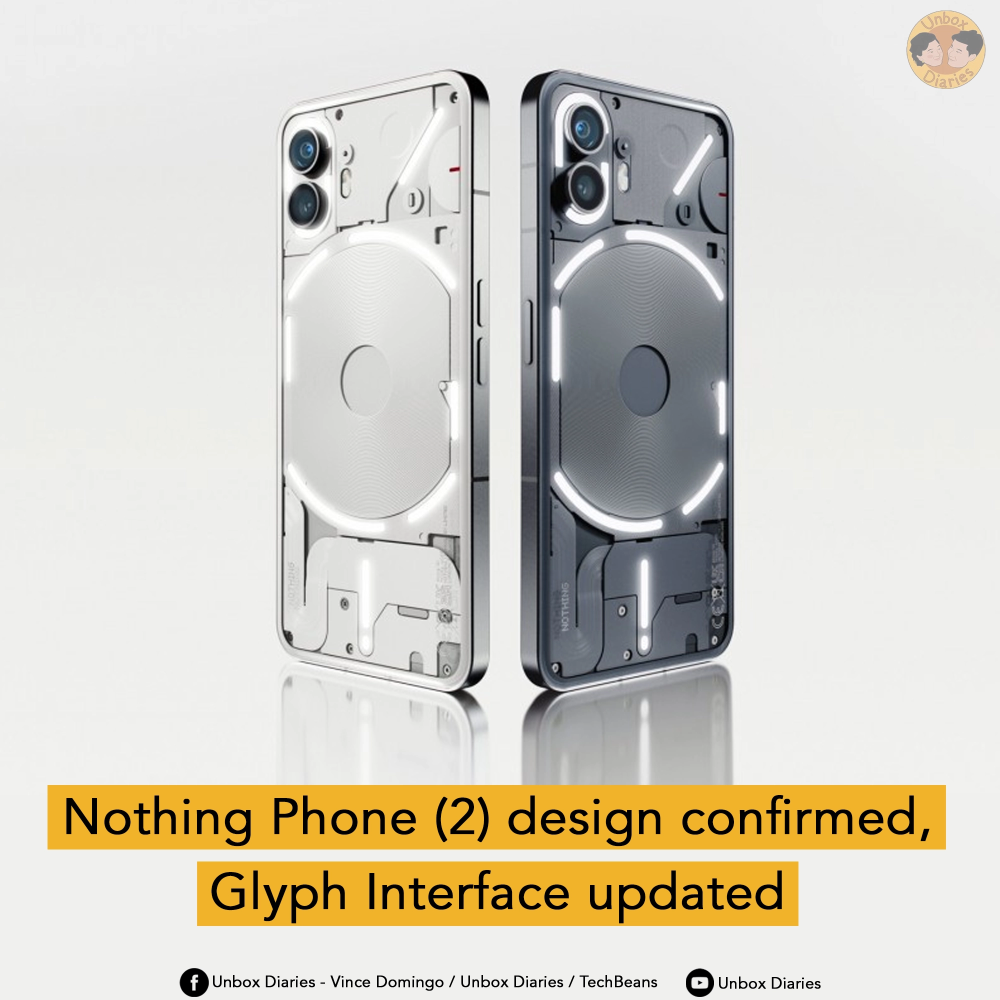 Nothing Phone (2) design confirmed, Glyph Interface updated - Unbox Diaries