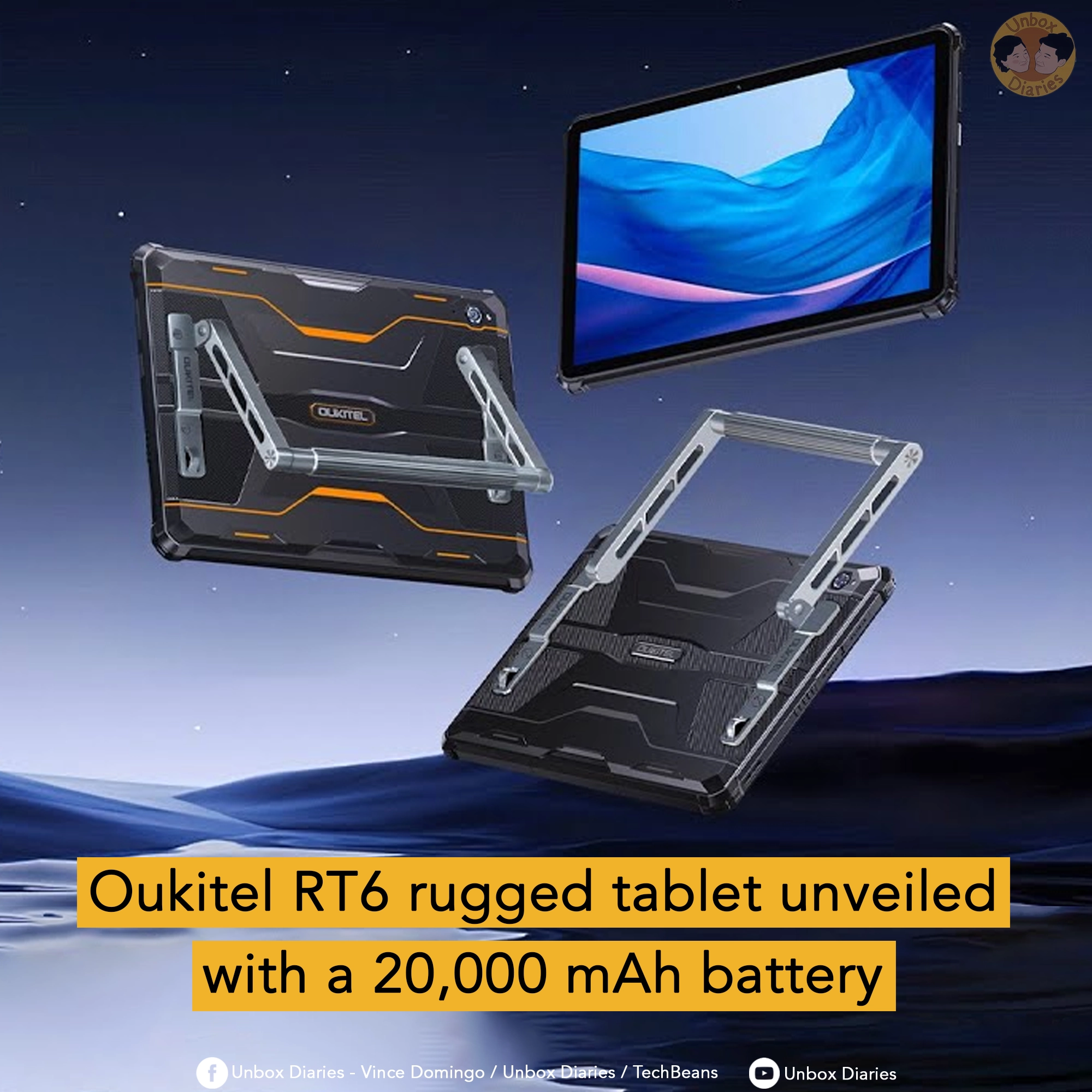 Oukitel RT6 rugged tablet unveiled with a 20,000 mAh battery - Unbox ...