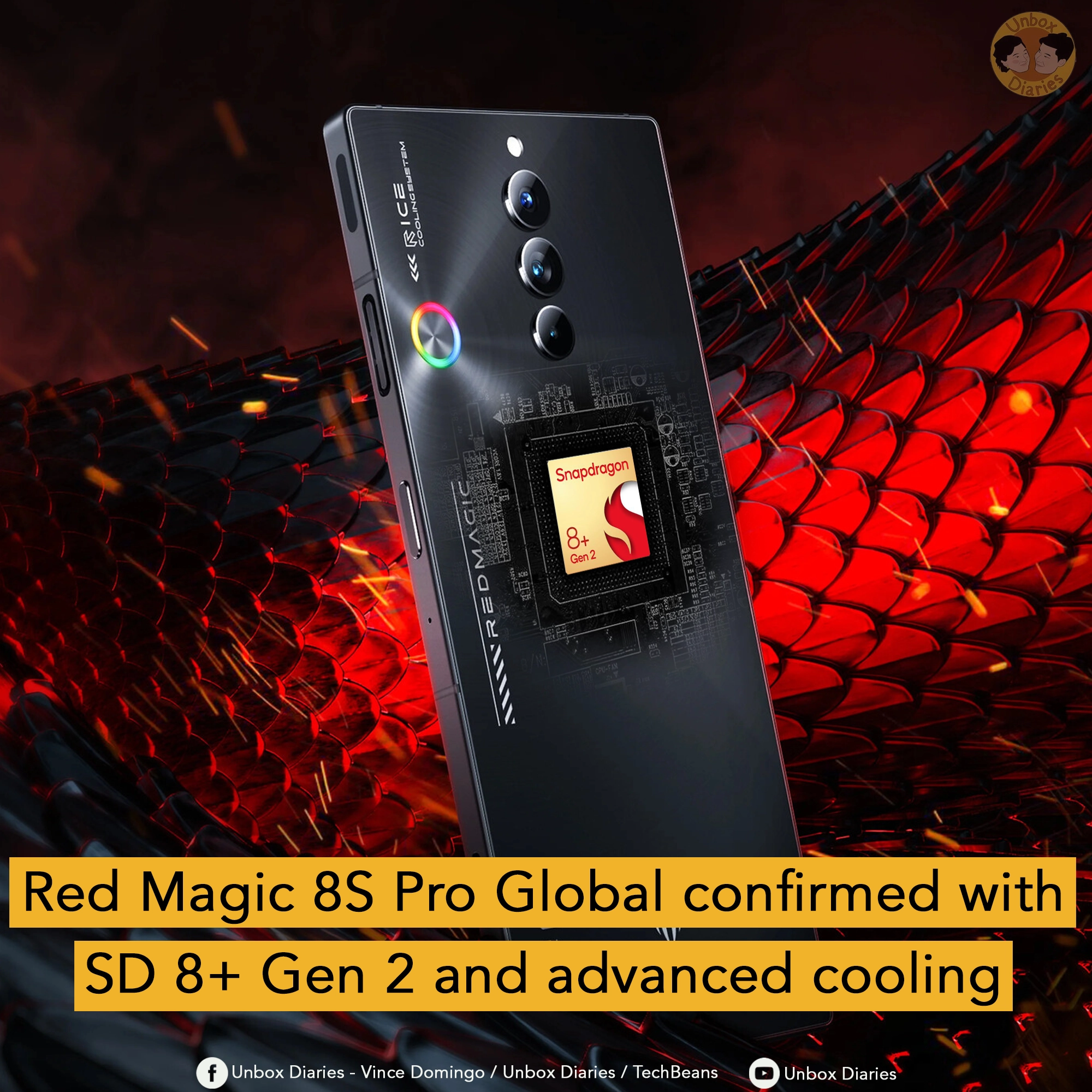 Red Magic 8S Pro Global confirmed with SD 8+ Gen 2 and advanced cooling - Unbox Diaries