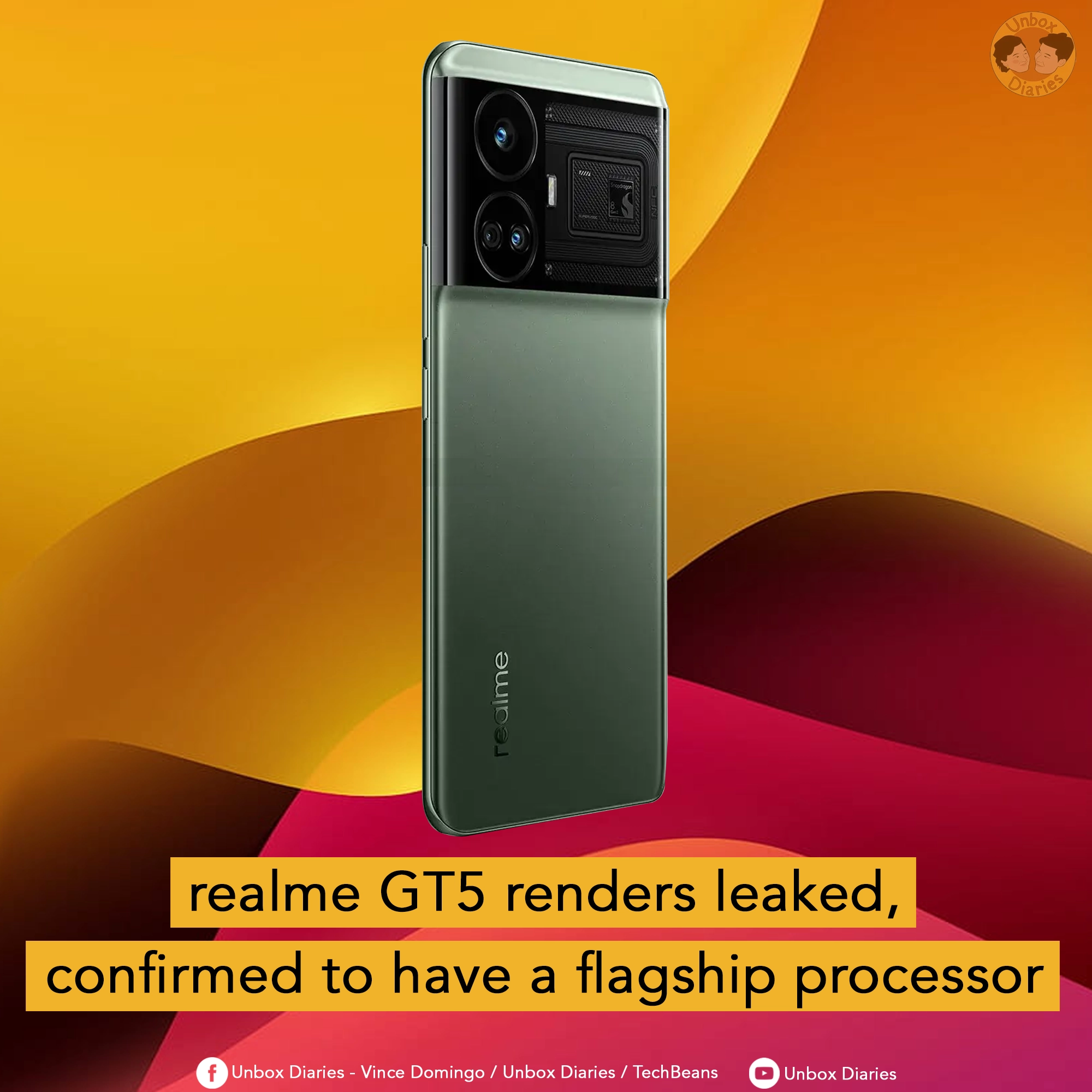 realme GT5 renders leaked, confirmed to have a flagship processor ...