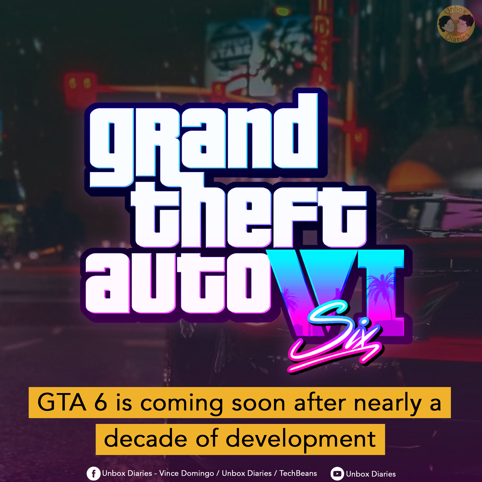 GTA 6 is coming soon after nearly a decade of development - Unbox Diaries
