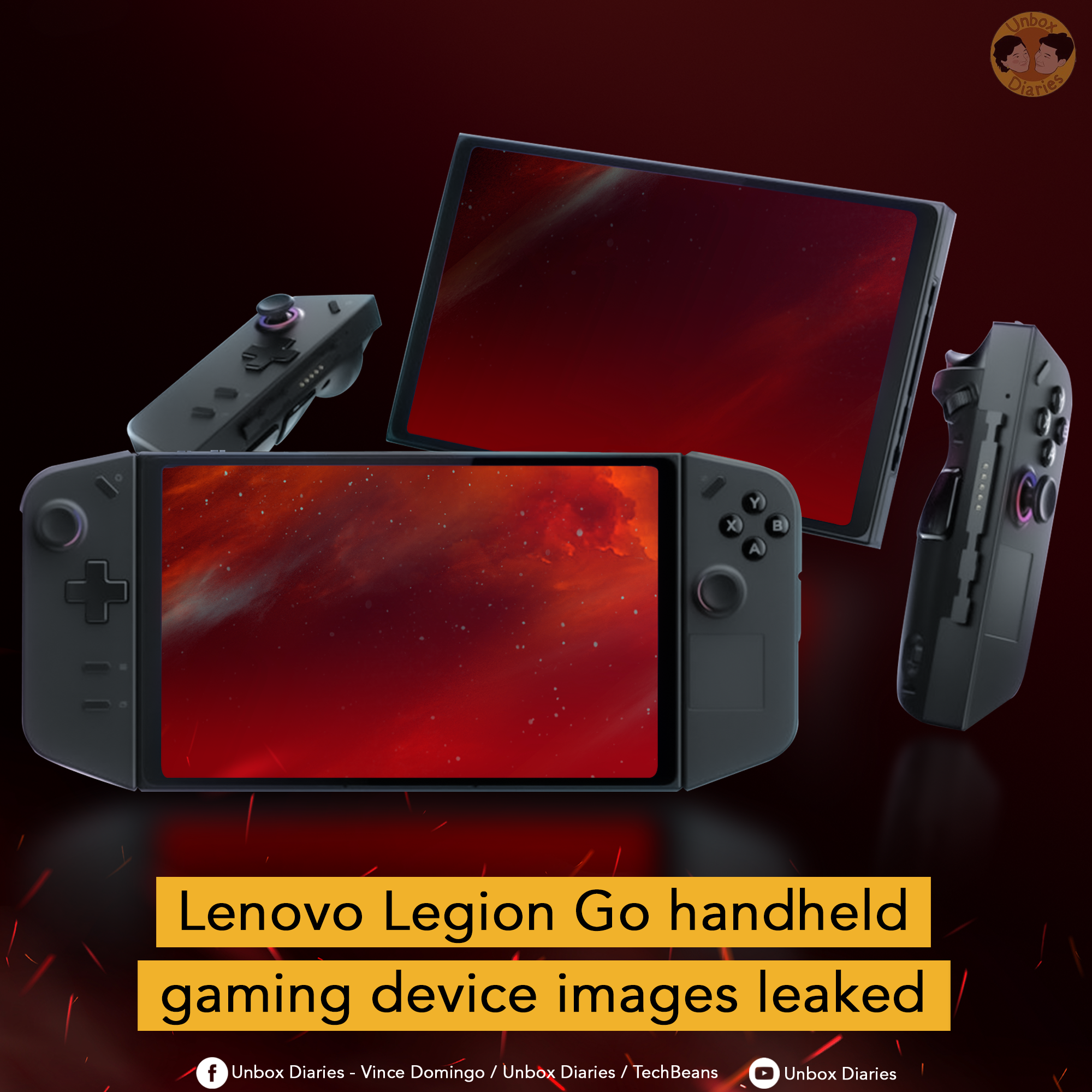 Lenovo Legion Go handheld gaming device images leaked - Unbox Diaries