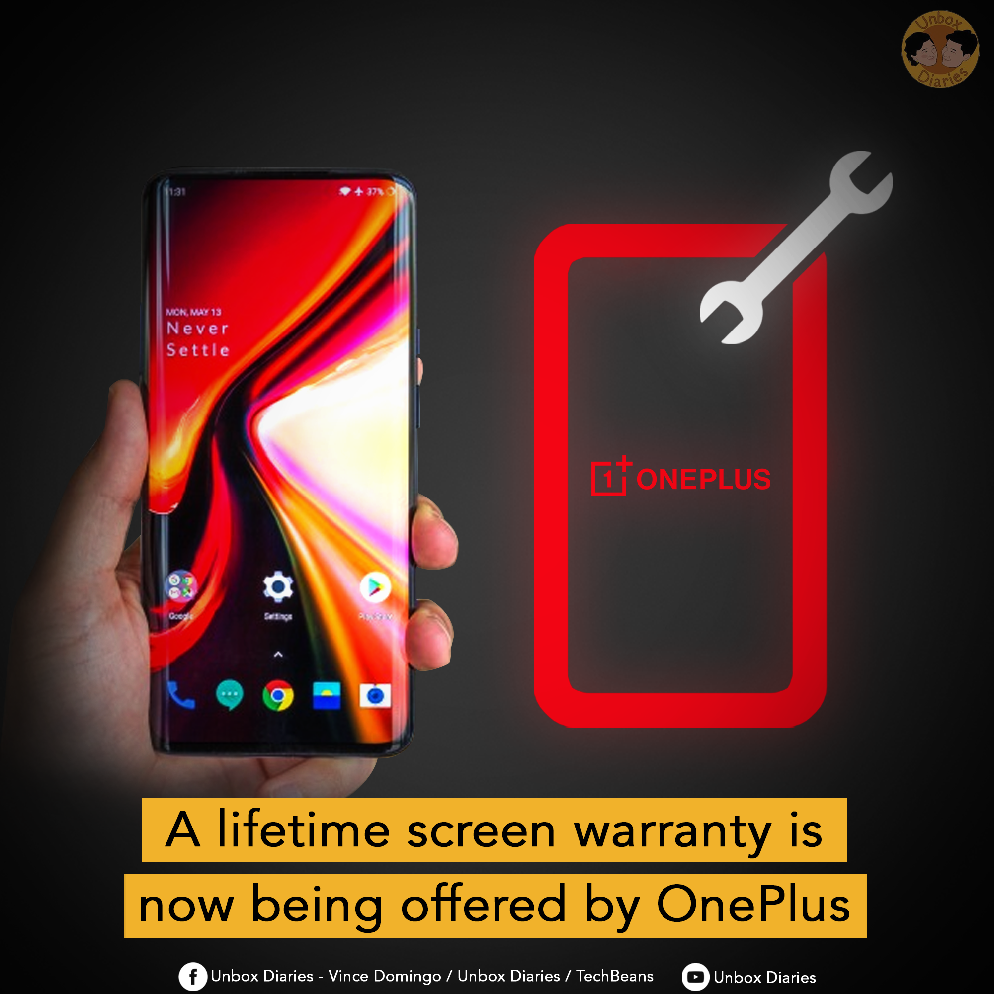 A lifetime screen warranty is now being offered by OnePlus - Unbox Diaries