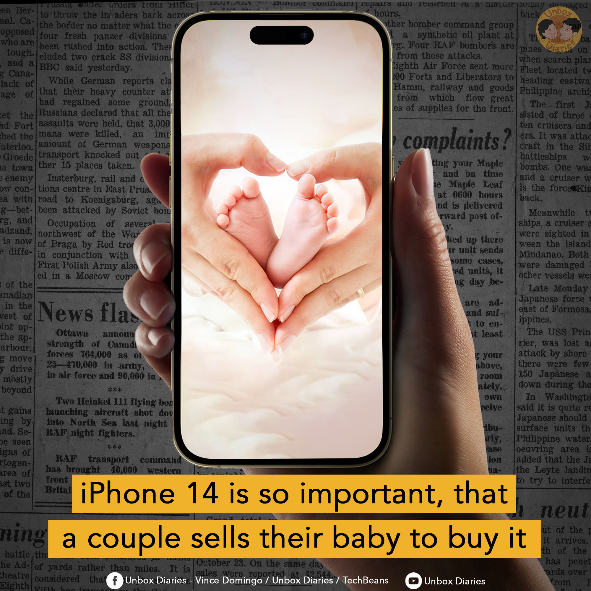iPhone 14 is so important, that a couple sells their baby to buy it ...