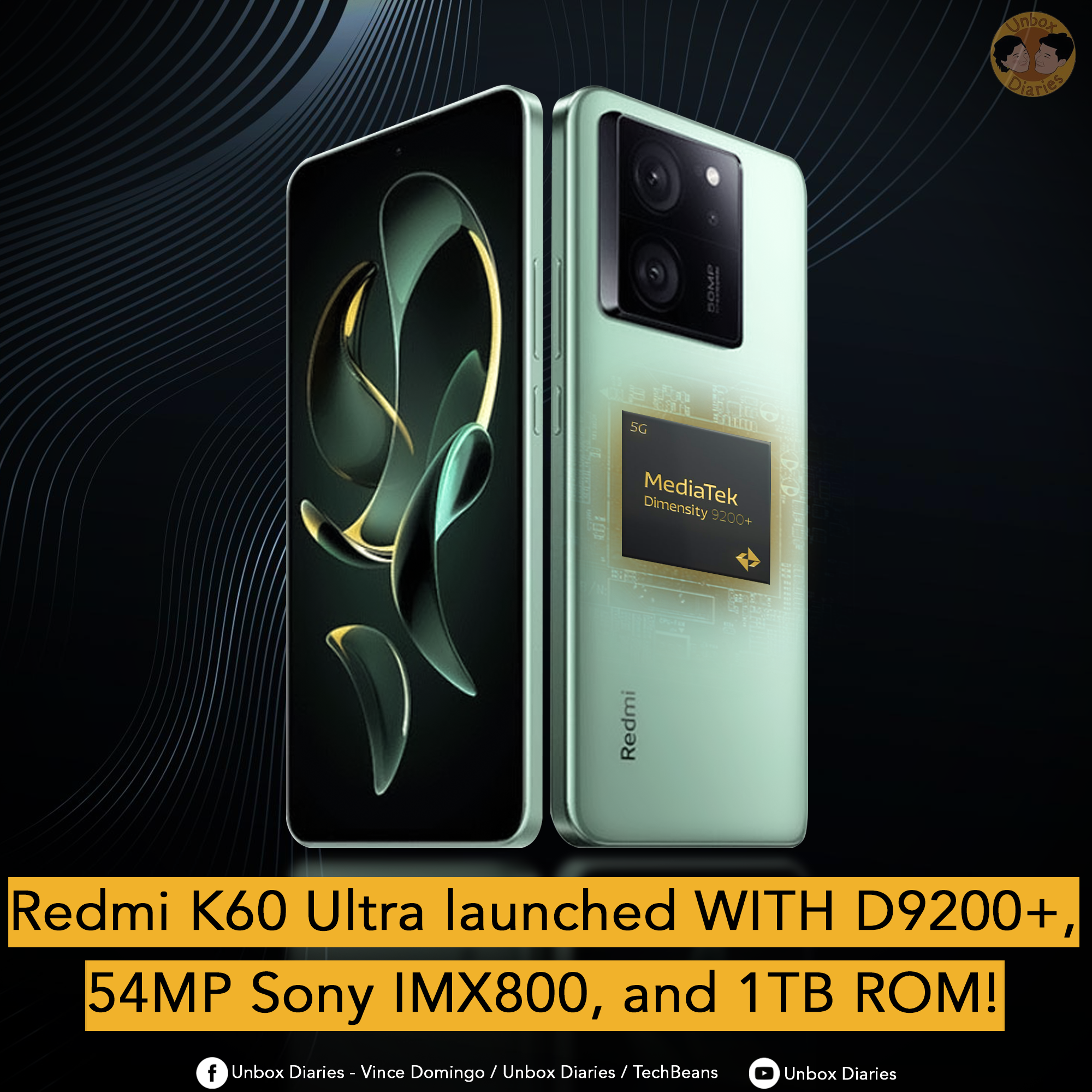 Redmi K60 Ultra launched WITH D9200+, 54MP Sony IMX800, and 1TB ROM ...