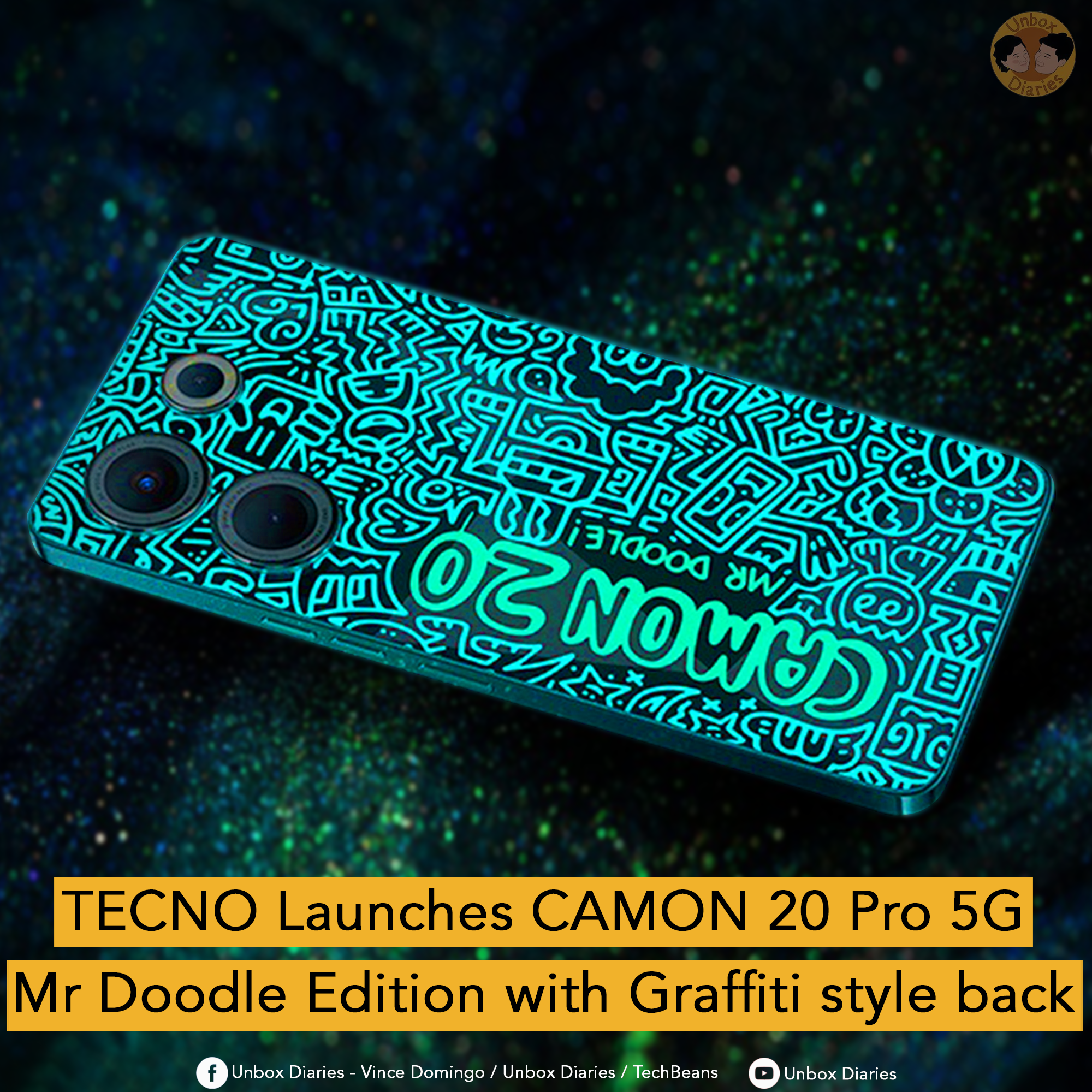 TECNO Launches CAMON 20 Pro 5G Mr Doodle Edition with World-First ...