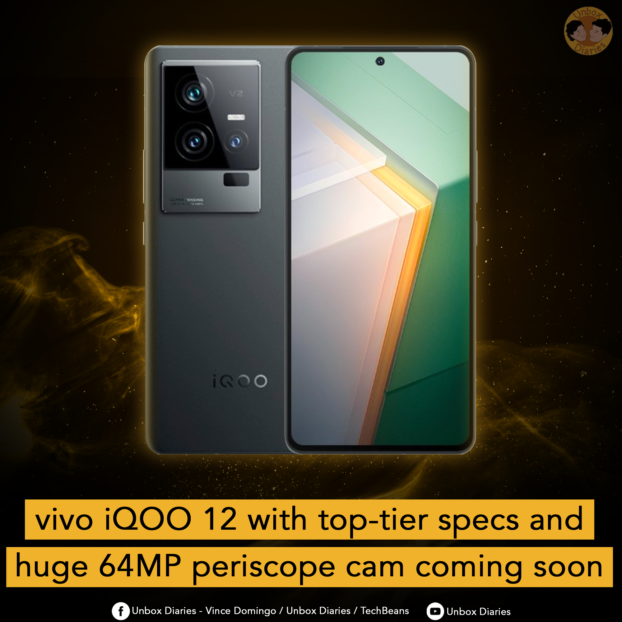 vivo iQOO 12 with top-tier specs and massive 64MP periscope camera coming soon - Unbox Diaries