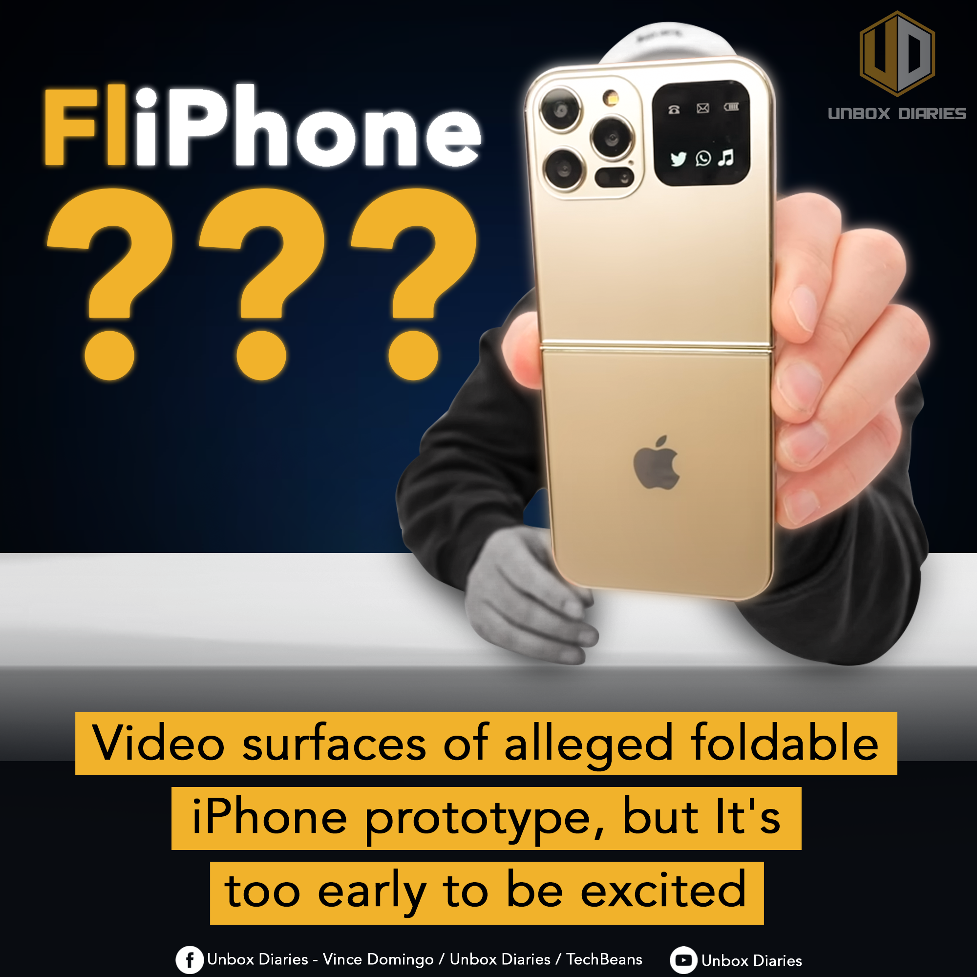 Video surfaces of alleged foldable iPhone prototype, but It's too early ...