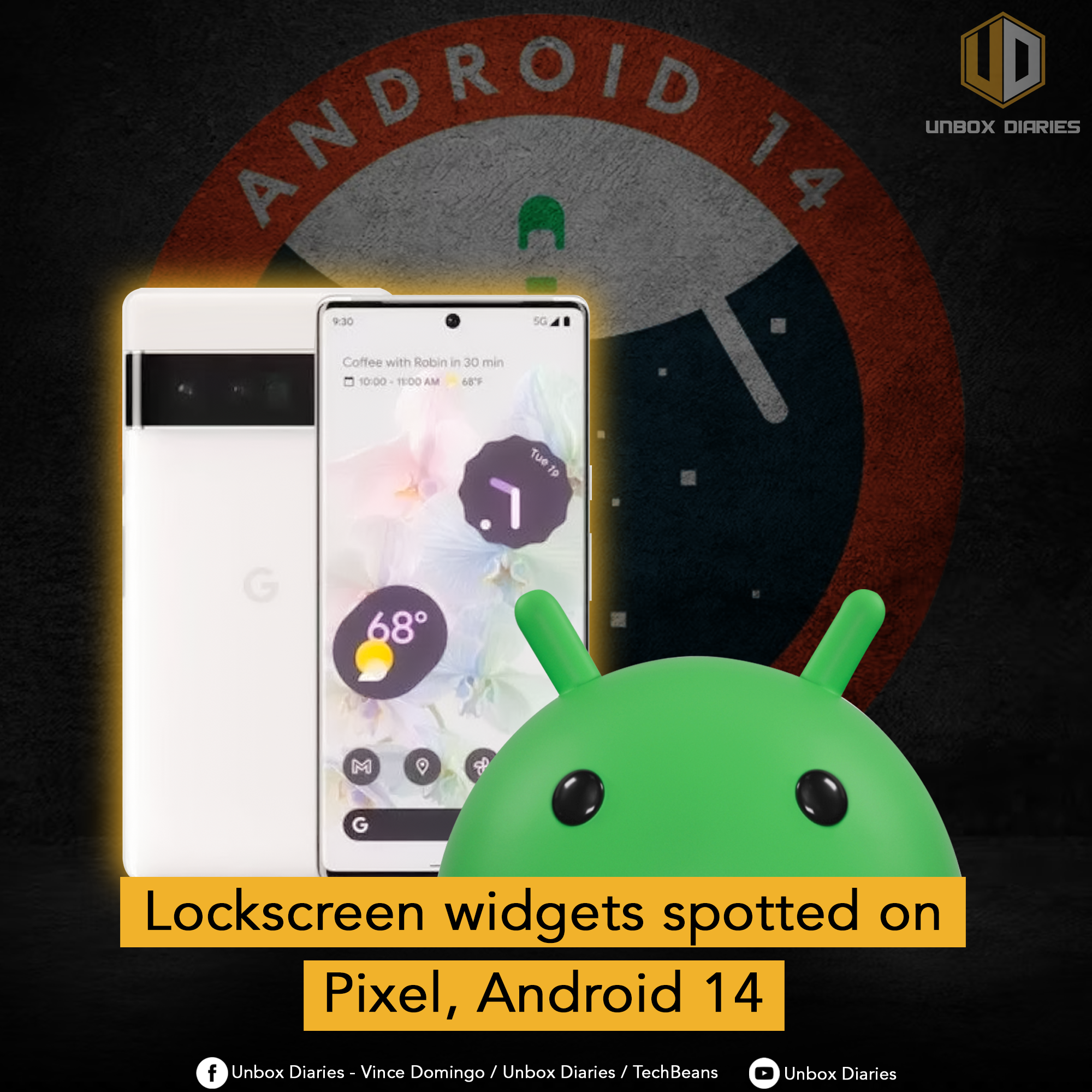 Lockscreen widgets spotted on Pixel, Android 14 - Unbox Diaries