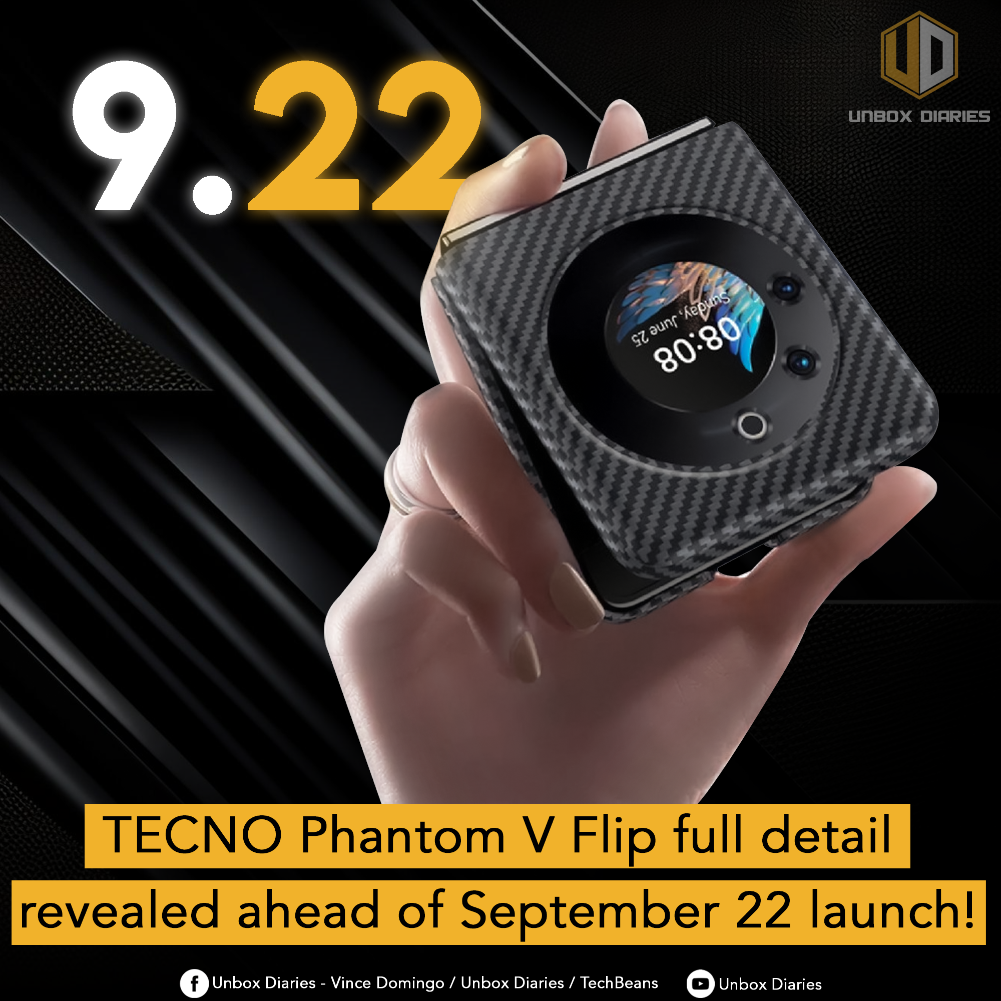 TECNO Phantom V Flip full details revealed ahead of September 22 launch ...