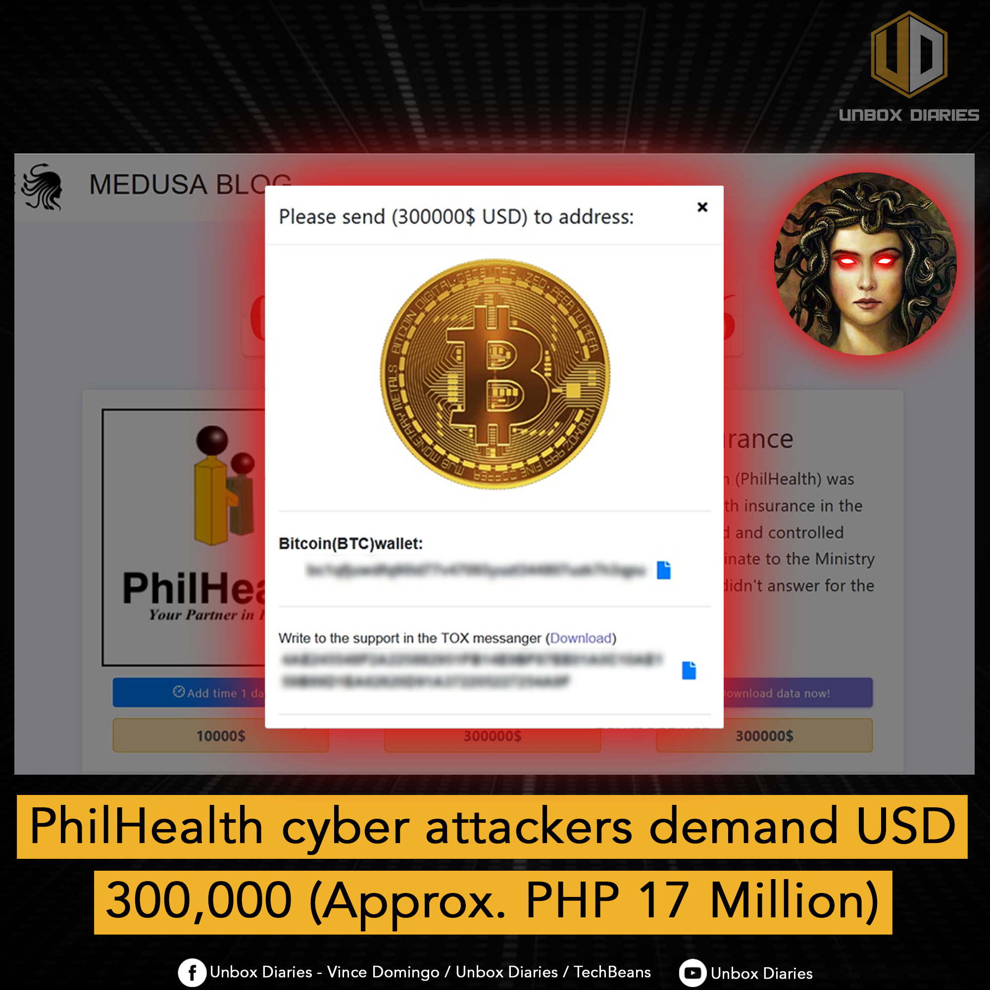 PhilHealth cyber attackers demand USD 300,000 (Approx. PHP 17 Million ...