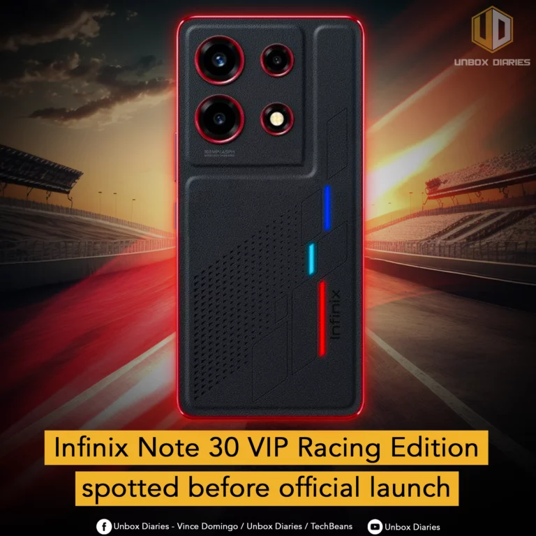 Infinix Note 30 VIP Racing Edition spotted before official launch - Unbox Diaries