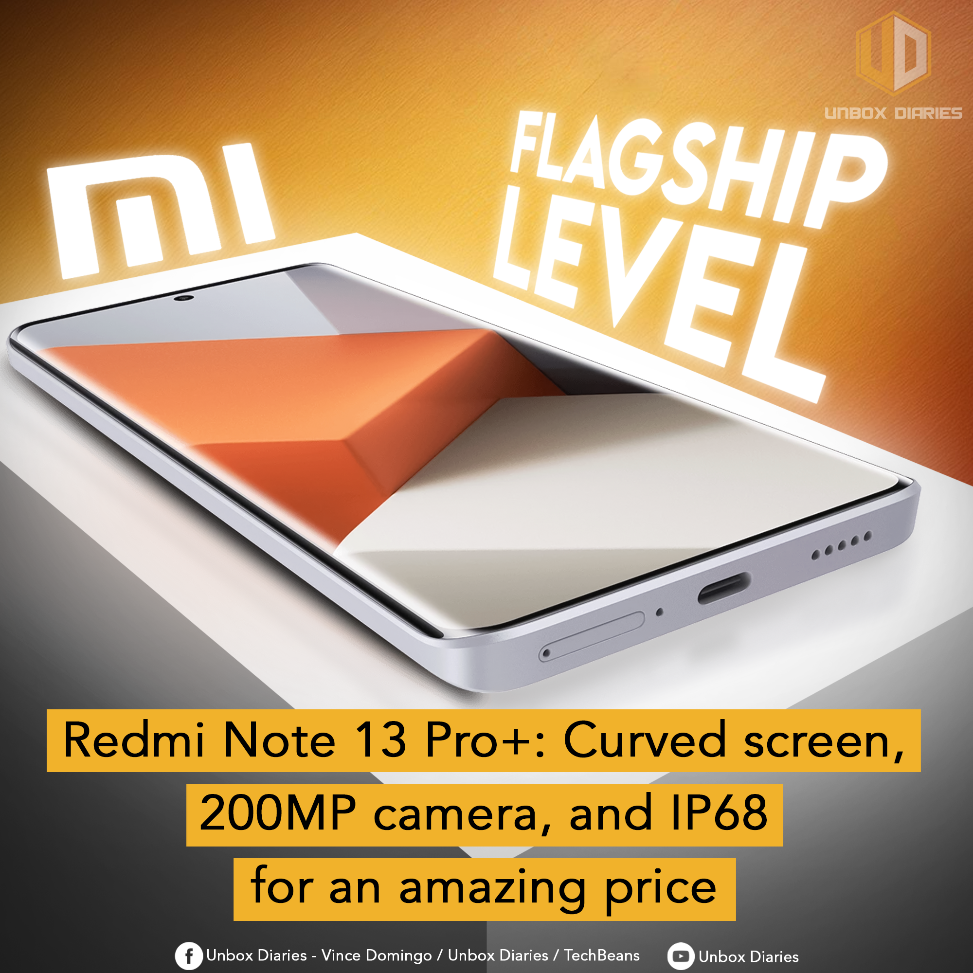 Redmi Note 13 Pro+: Curved screen, 200MP camera, and IP68 for an ...