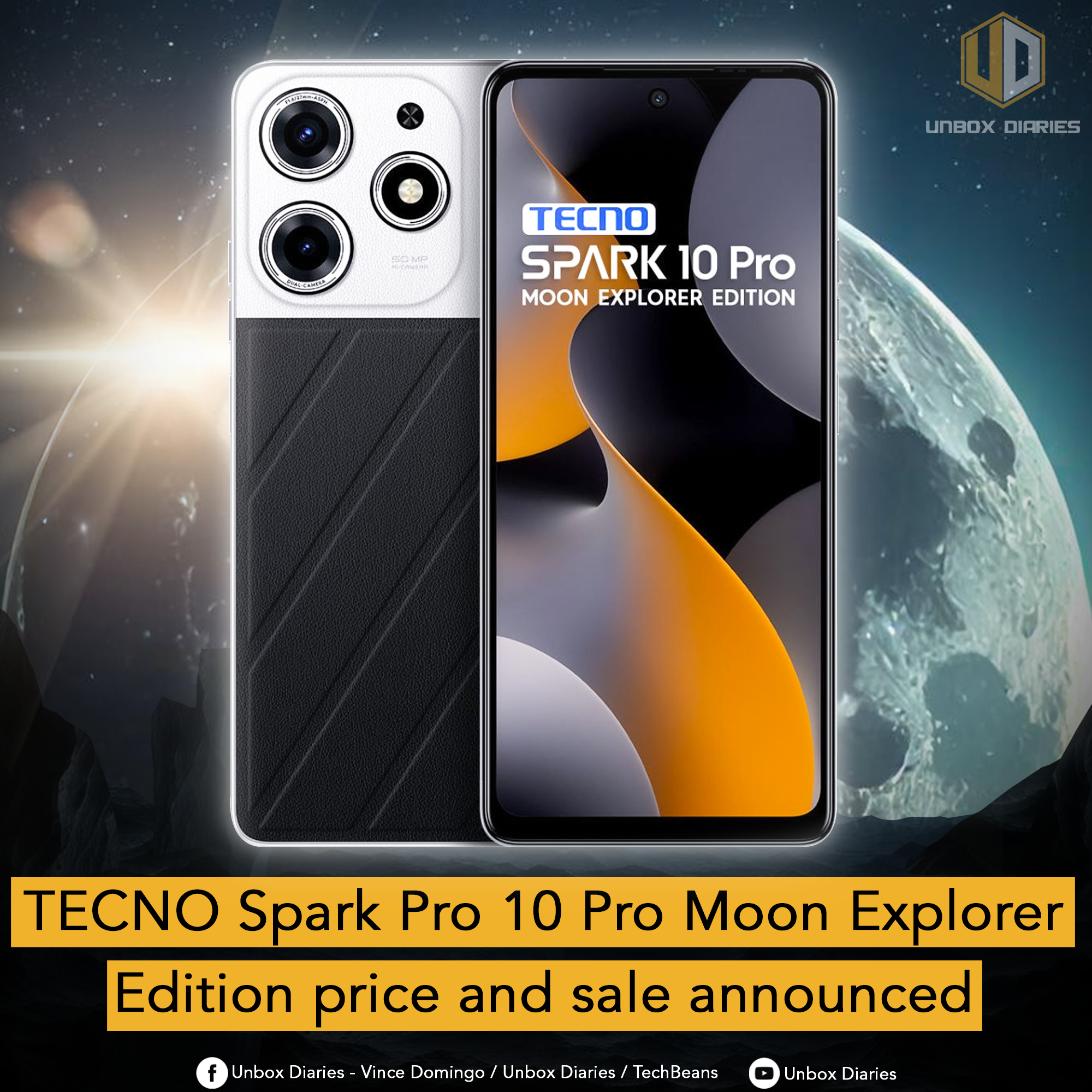 TECNO SPARK Pro 10 Pro Moon Explorer Edition price and sale announced ...