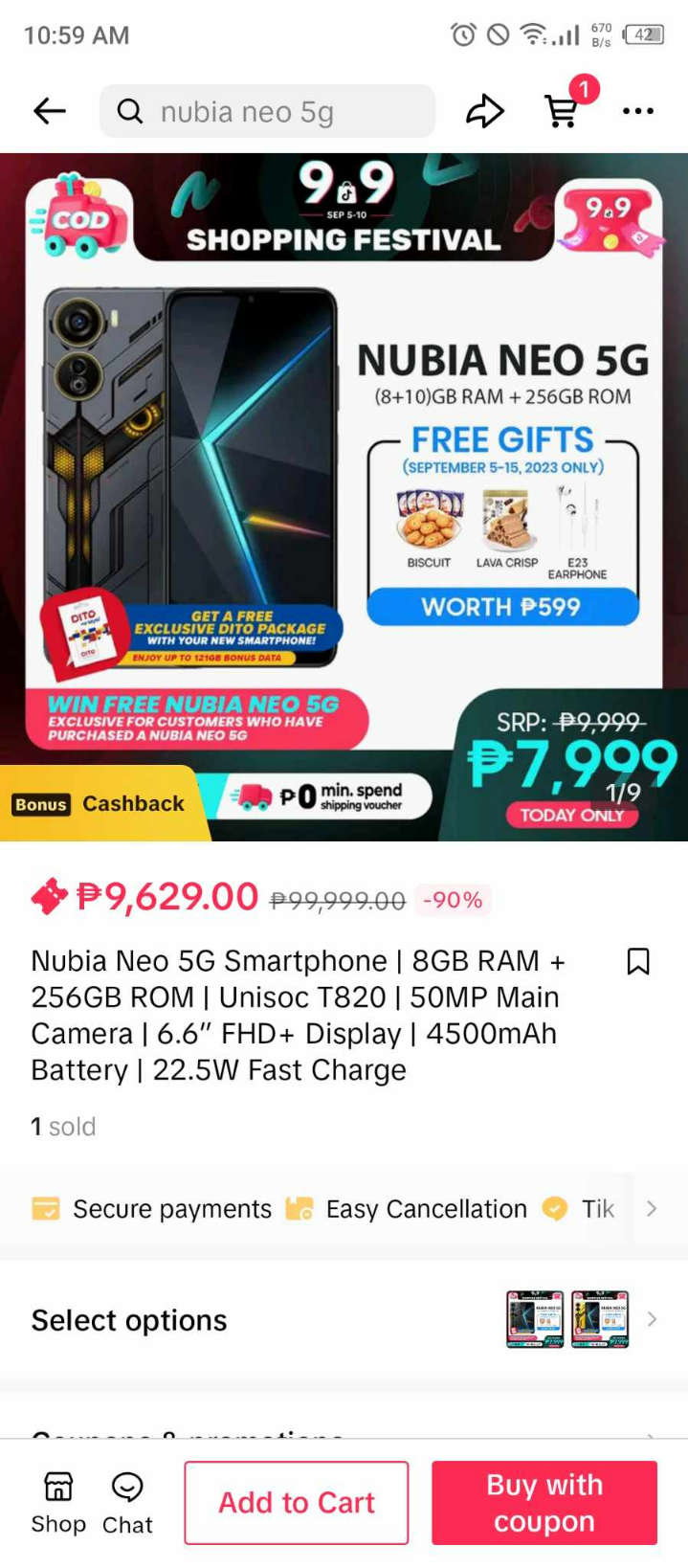 ZTE nubia Neo 5G’s price goes live with a price drop too - Unbox Diaries