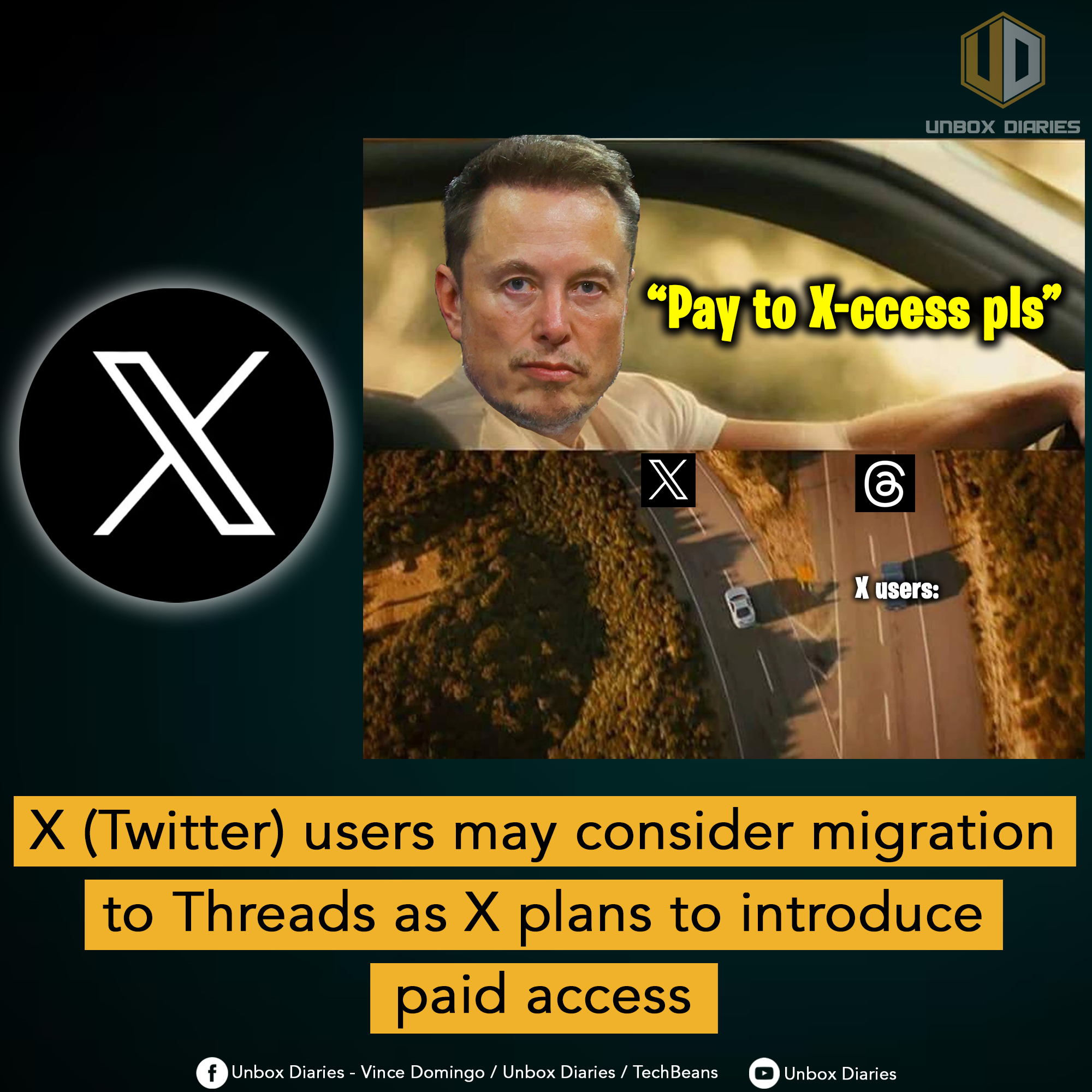 X (Twitter) users may consider migration to Threads as X plans to ...