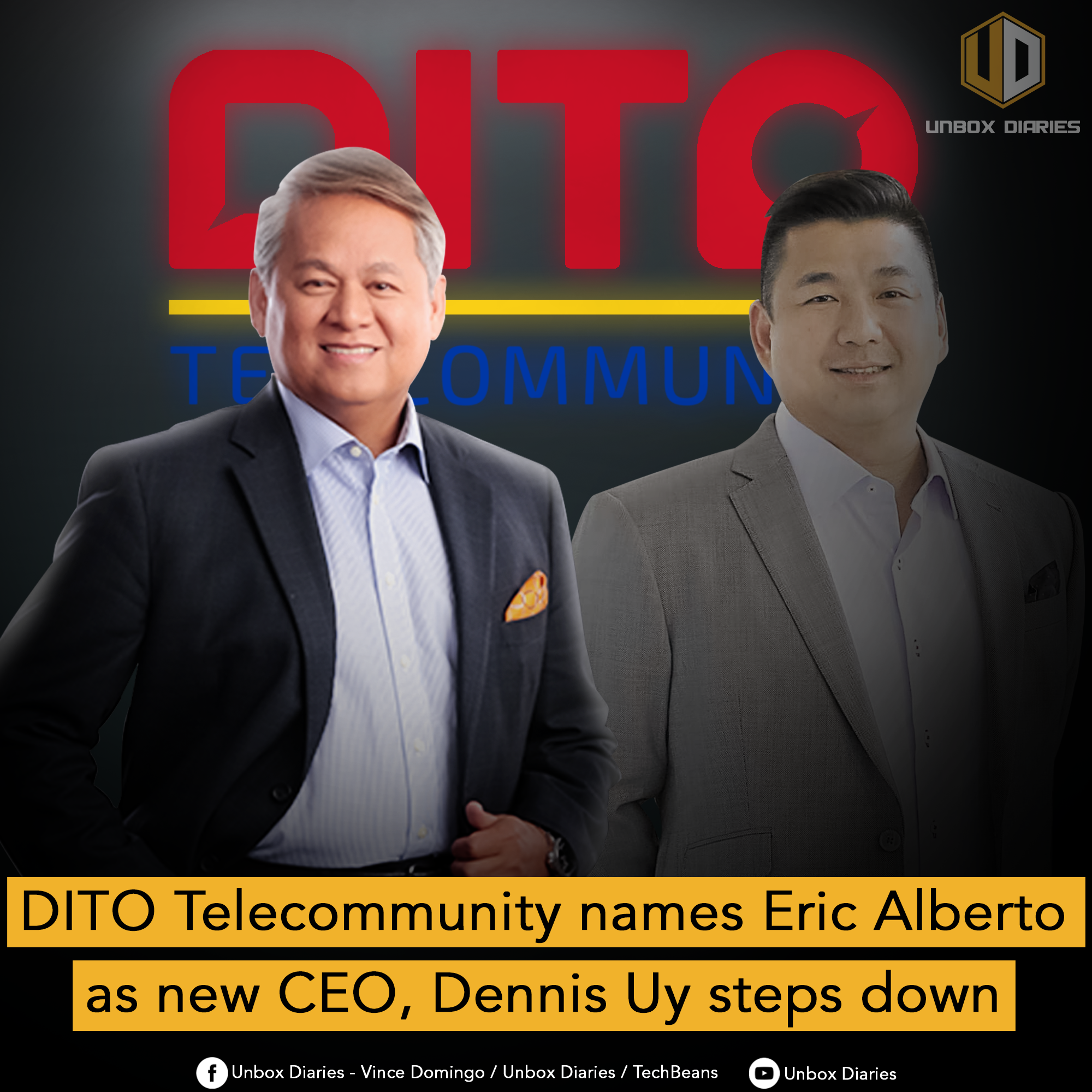 DITO Telecommunity names Eric Alberto as new CEO, Dennis Uy steps down ...