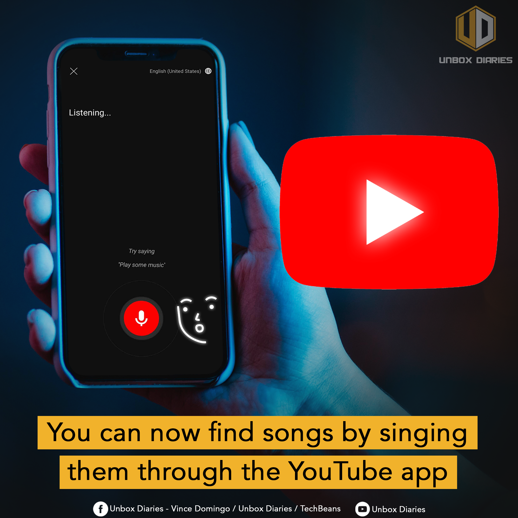 You can now find songs by singing them through the YouTube app - Unbox ...
