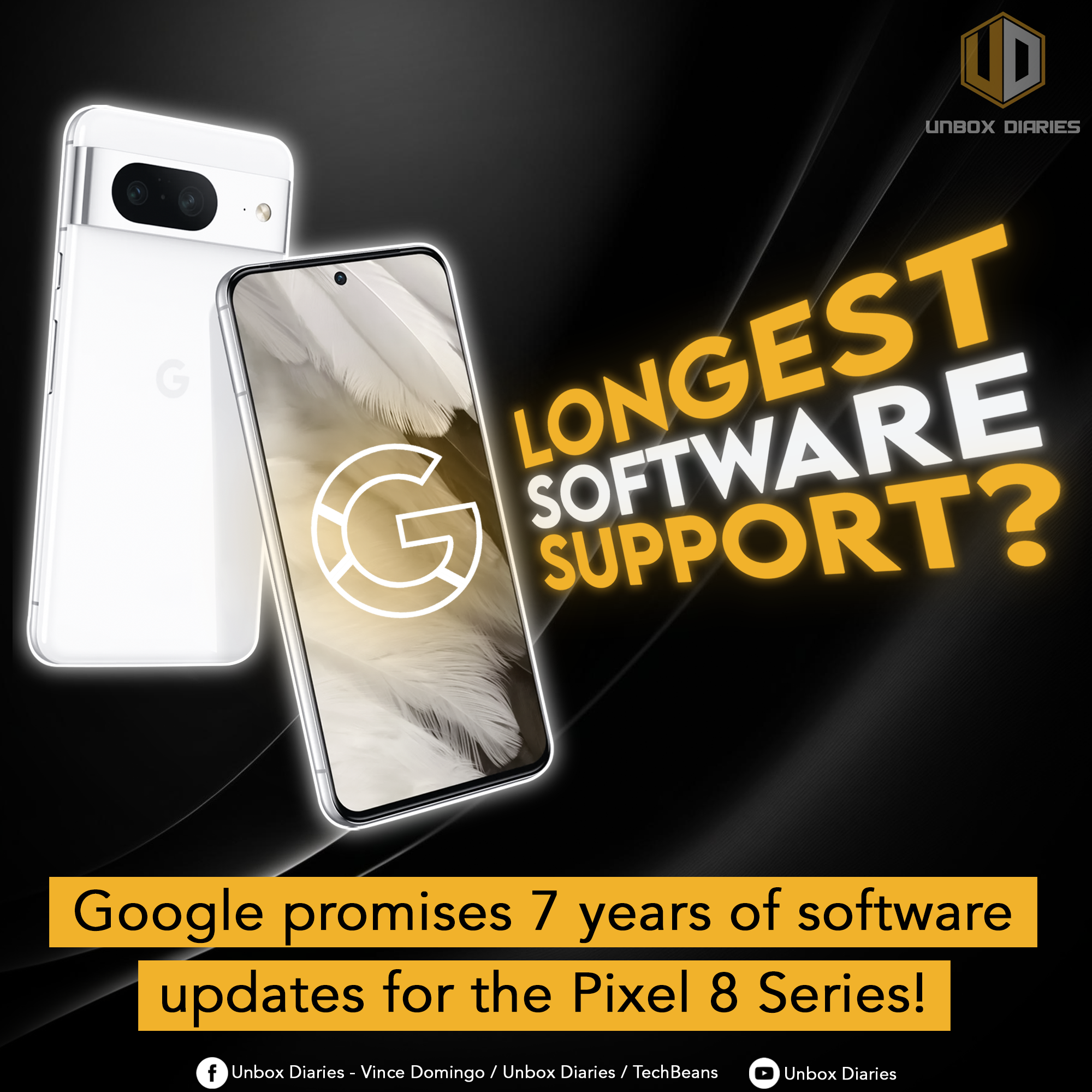 Google promises 7 years of software updates for the Pixel 8 Series ...