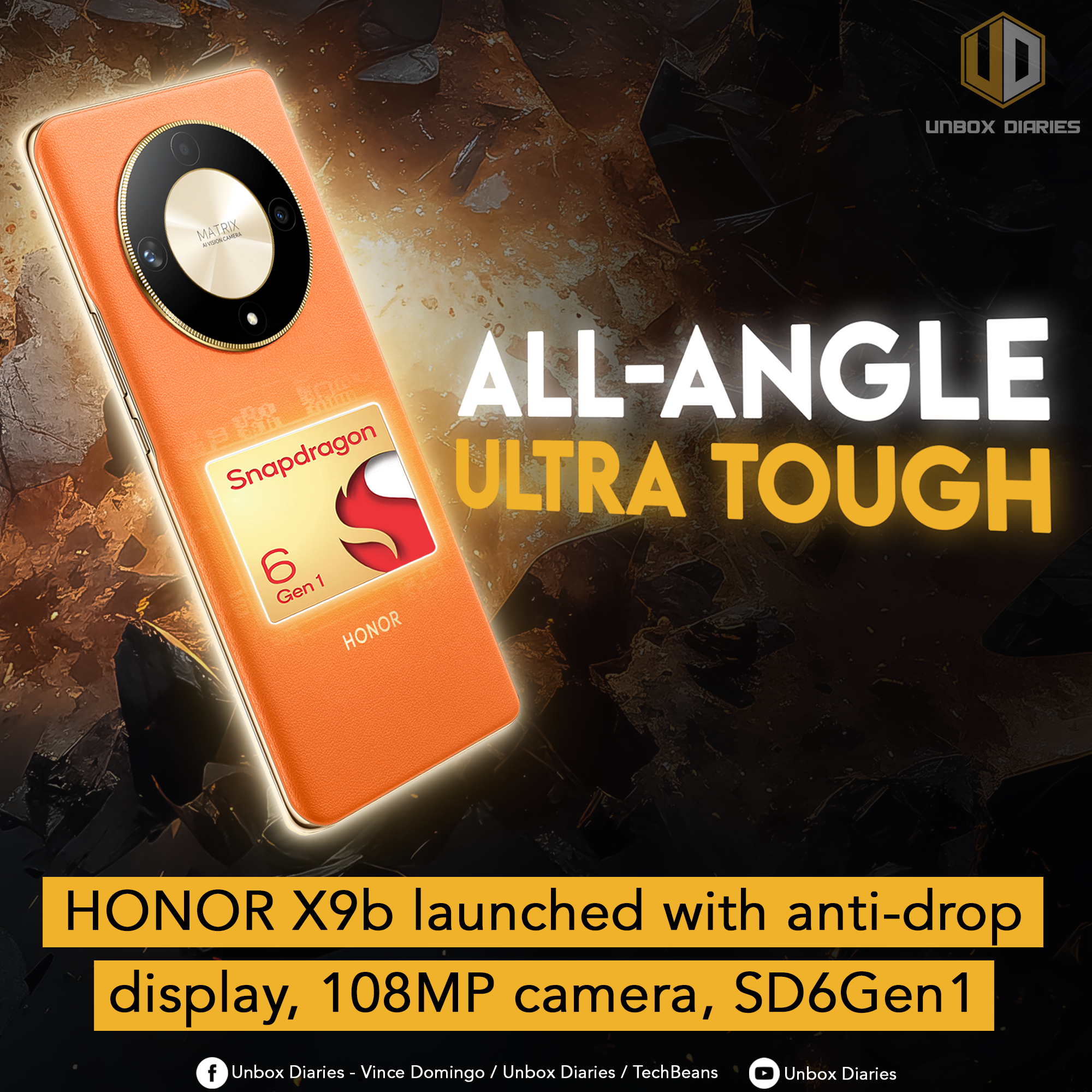 HONOR X9b launched with anti-drop display, 108MP camera, SD6Gen1 ...