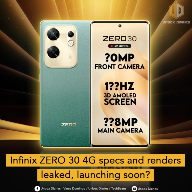 Infinix ZERO 30 4G specs and renders leaked, launching soon? - Unbox ...