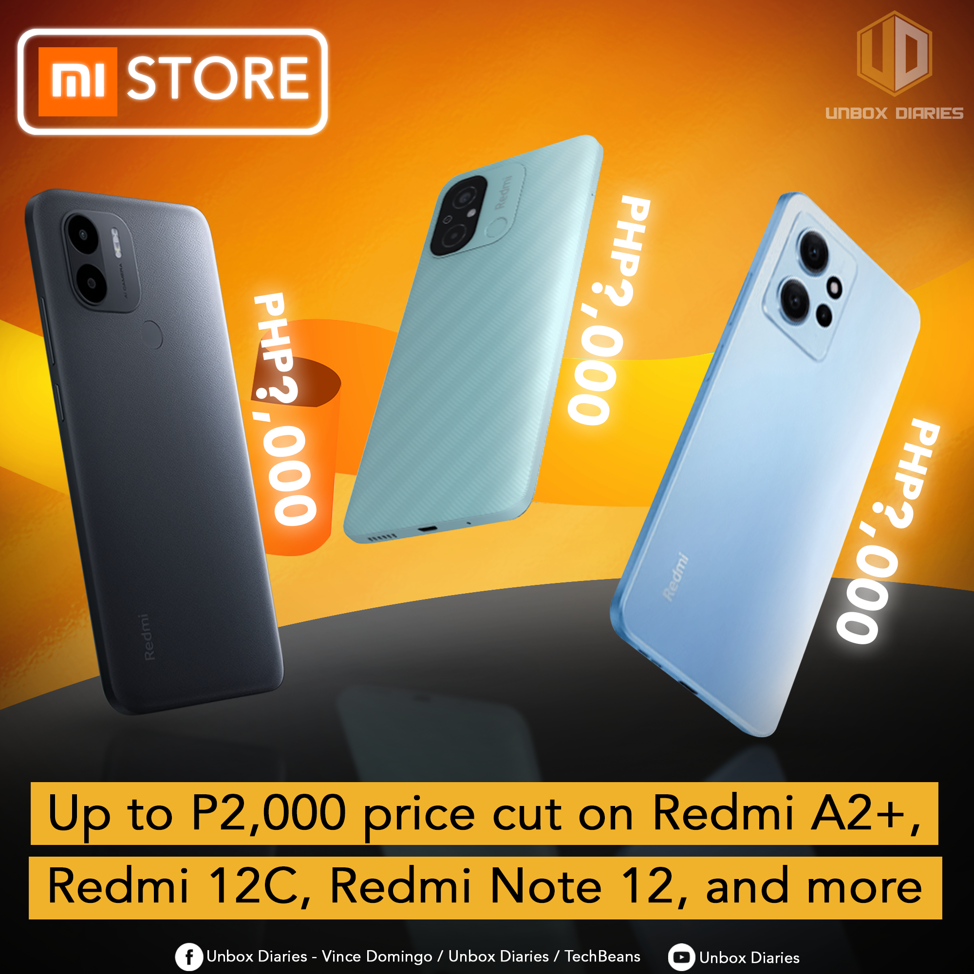 Up to ₱2,000 price cut on Redmi A2+, Redmi 12C, Redmi Note 12, and more ...