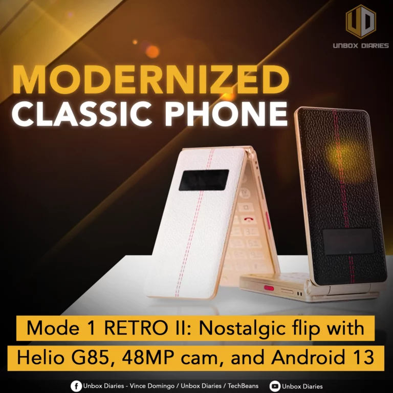 Mode 1 RETRO II: Nostalgic flip with Helio G85, 48MP cam, and Android ...